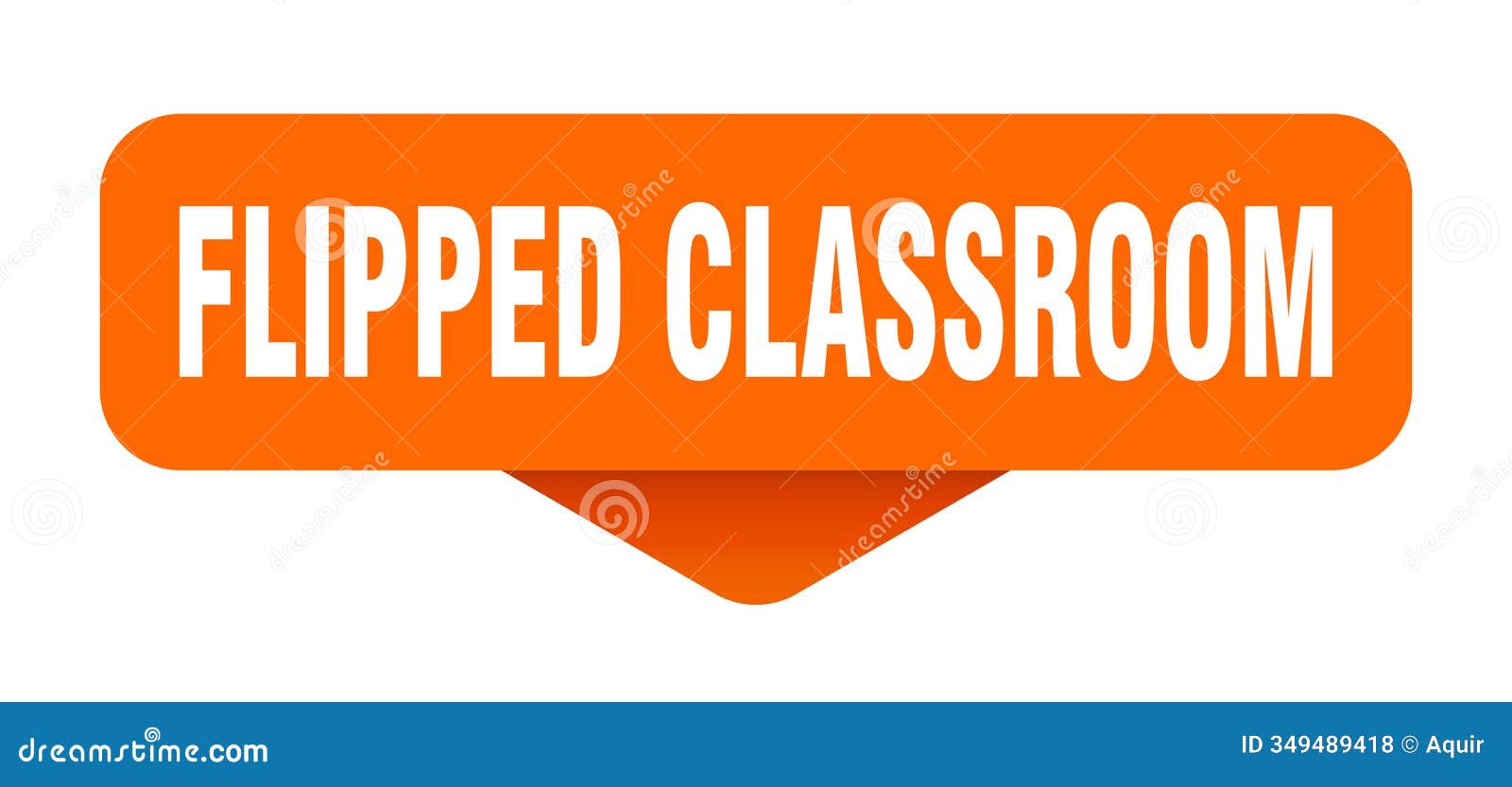 Flipped Classroom Sticker. Flipped Classroom Sign On Transparent ...