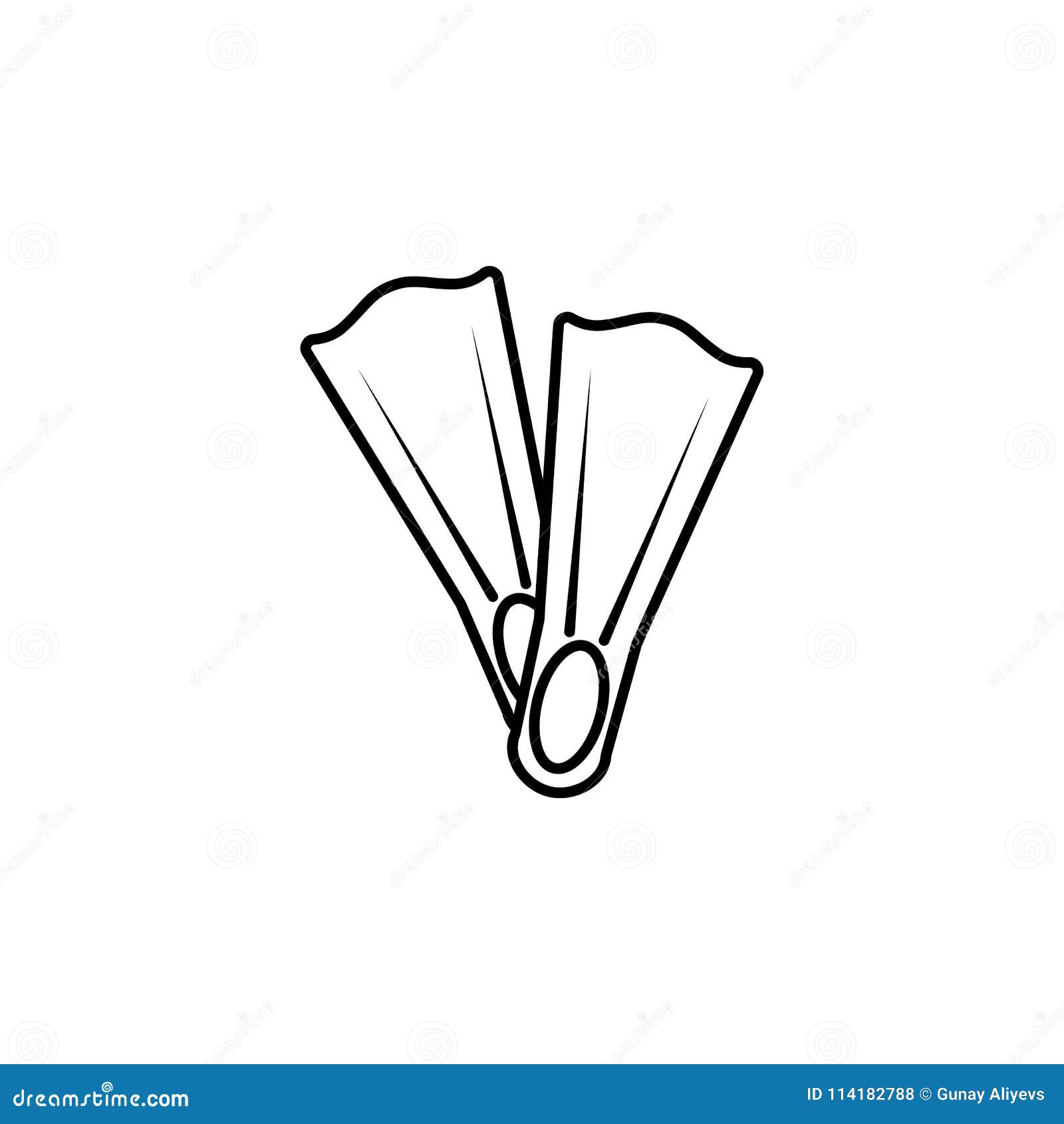 Flippers Icon. Element of Simple Icon for Websites, Web Design, Mobile ...