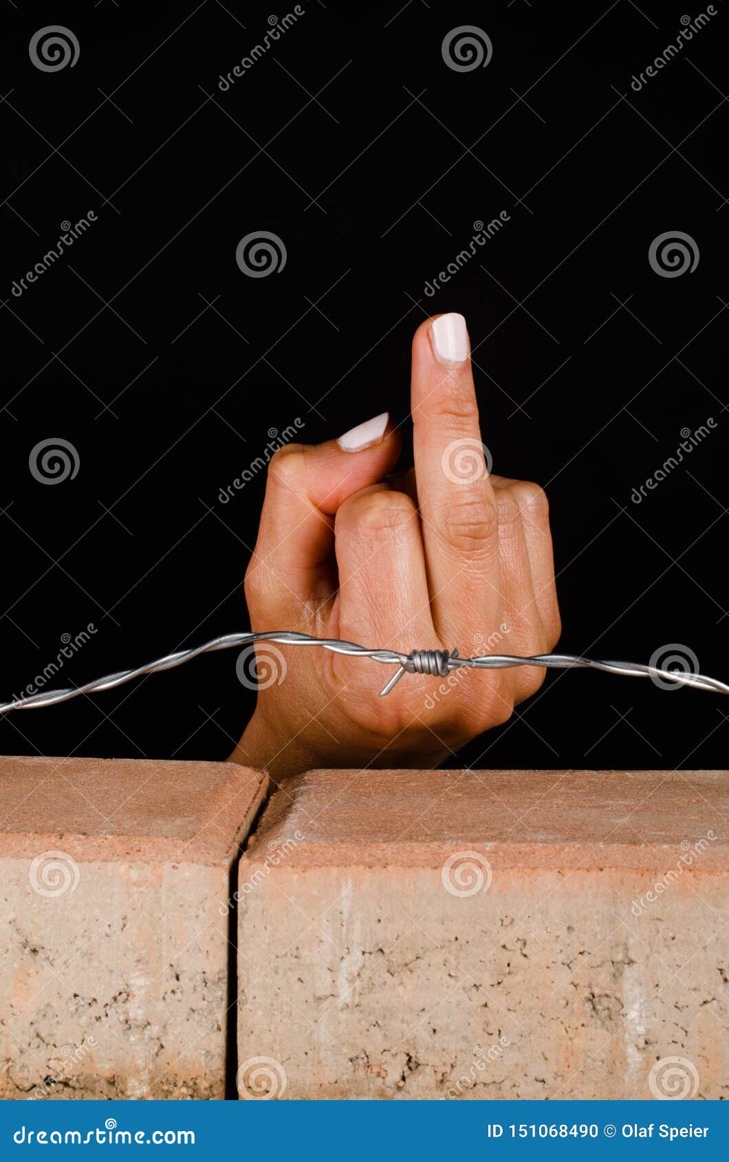 Flipping the bird stock photo. Image of conceptual, human - 151068490
