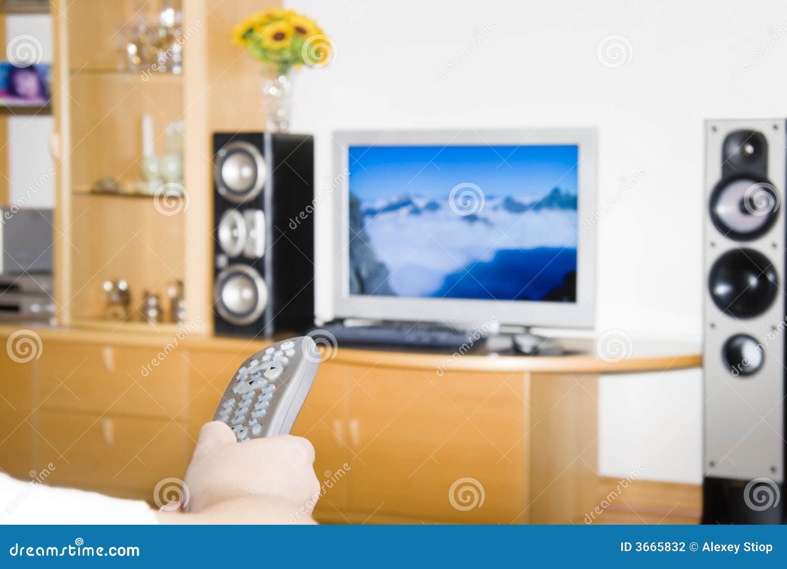 Flipping channels stock photo. Image of remote, couch - 3665832