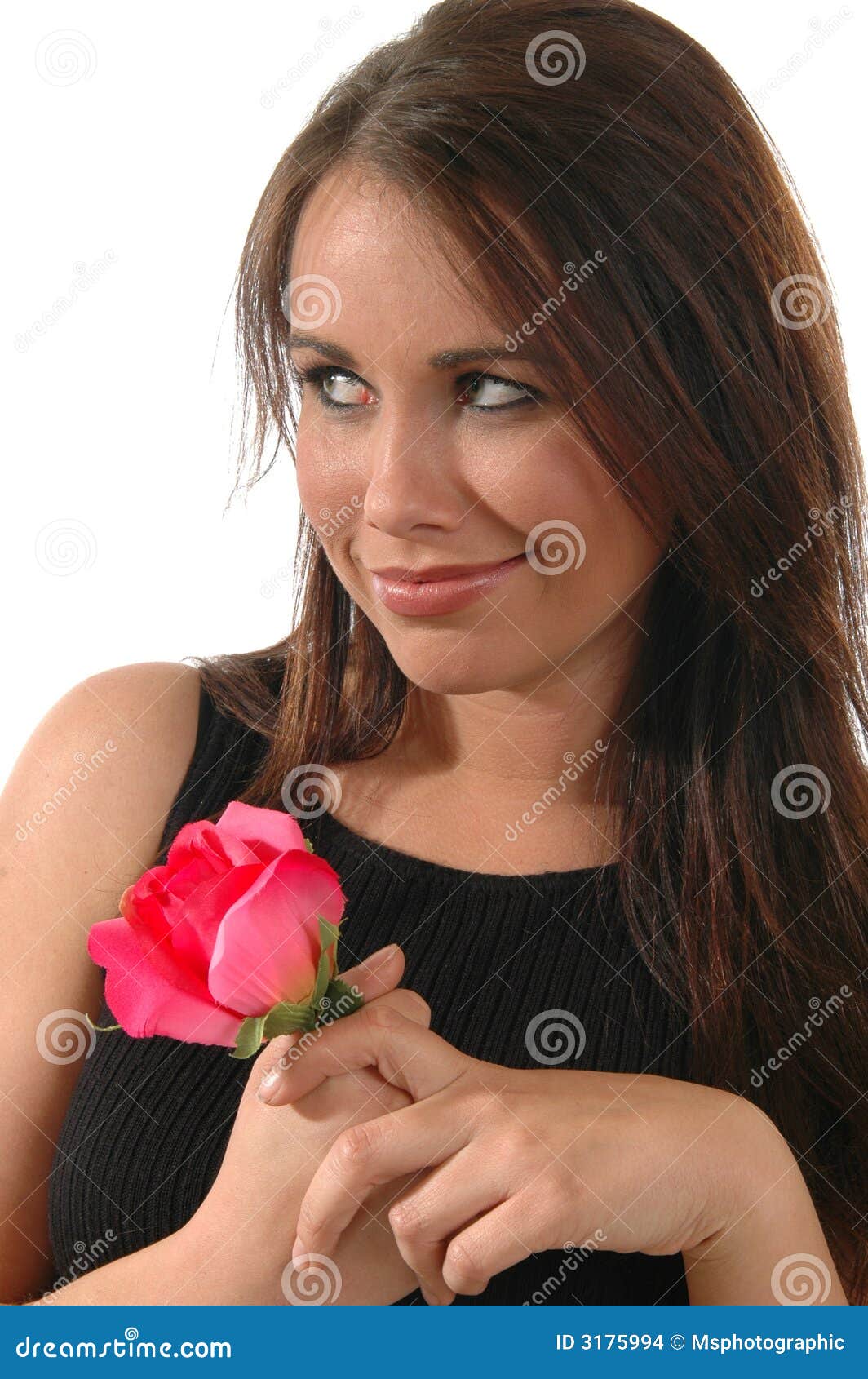 Flirt stock photo. Image of female, flirting, pink, tease - 3175994