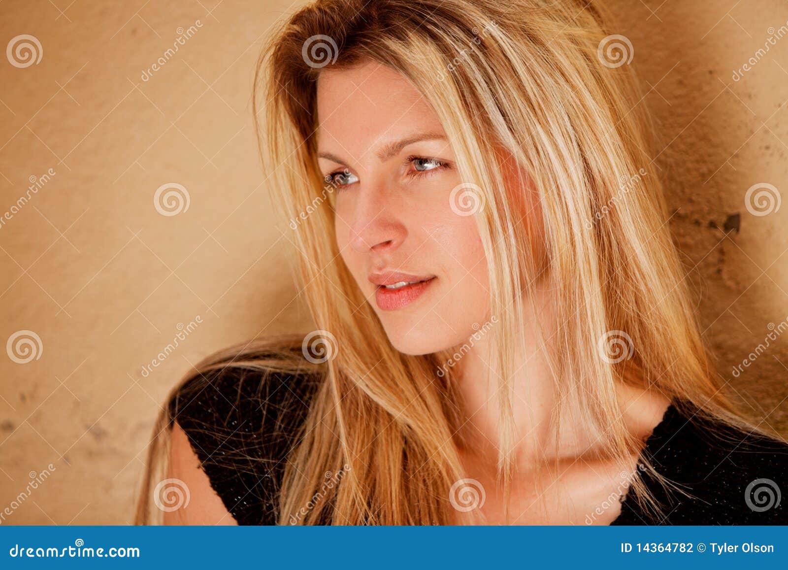 Flirt Woman Portrait stock photo. Image of casual, person - 14364782