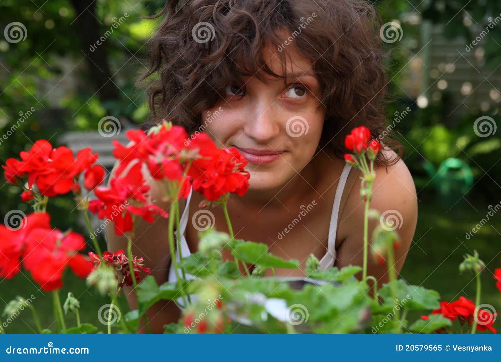 Flirtatious girl stock image. Image of coquettish, hairdo - 20579565