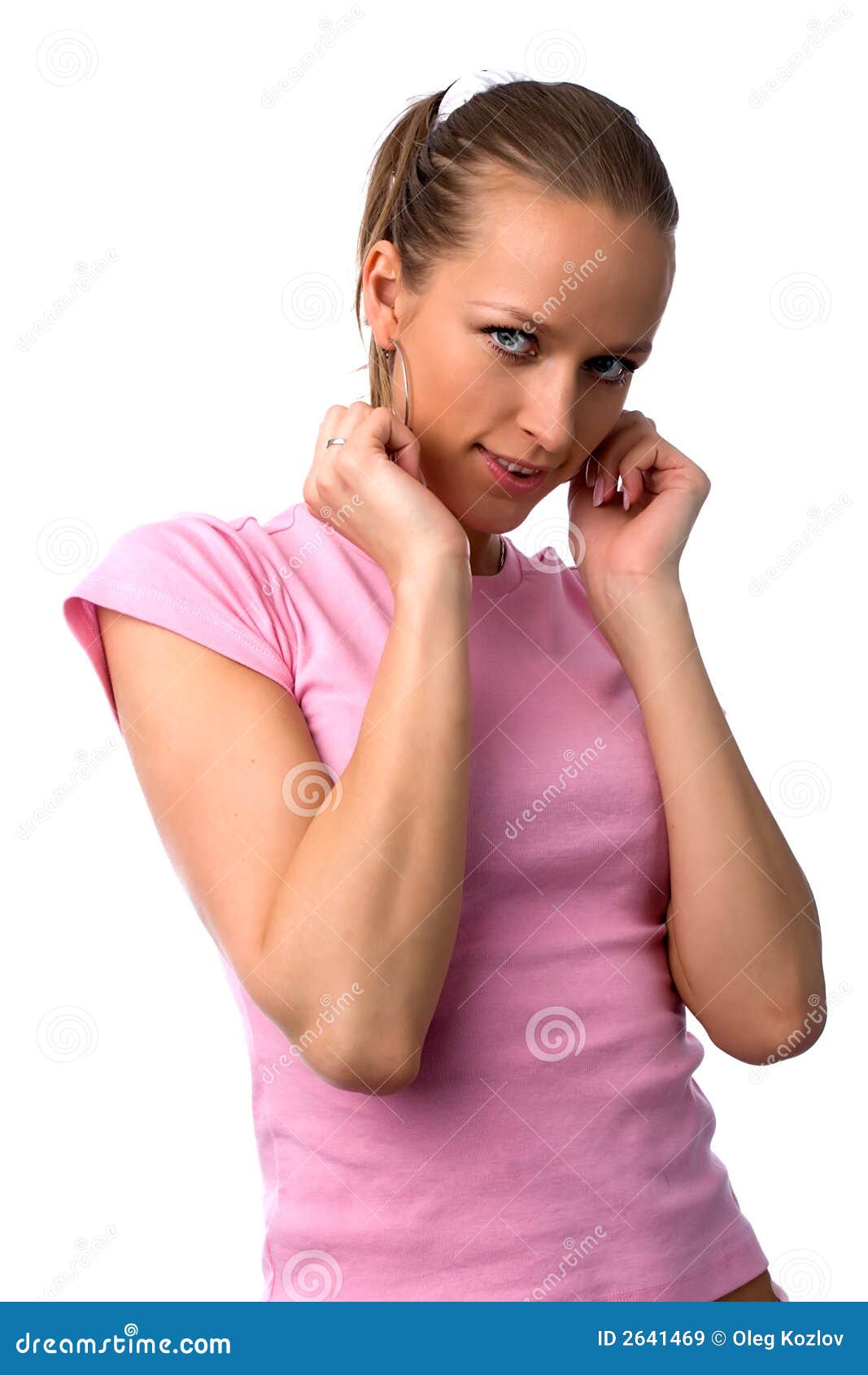 Flirting woman stock image. Image of hair, beautiful, expressing - 2641469