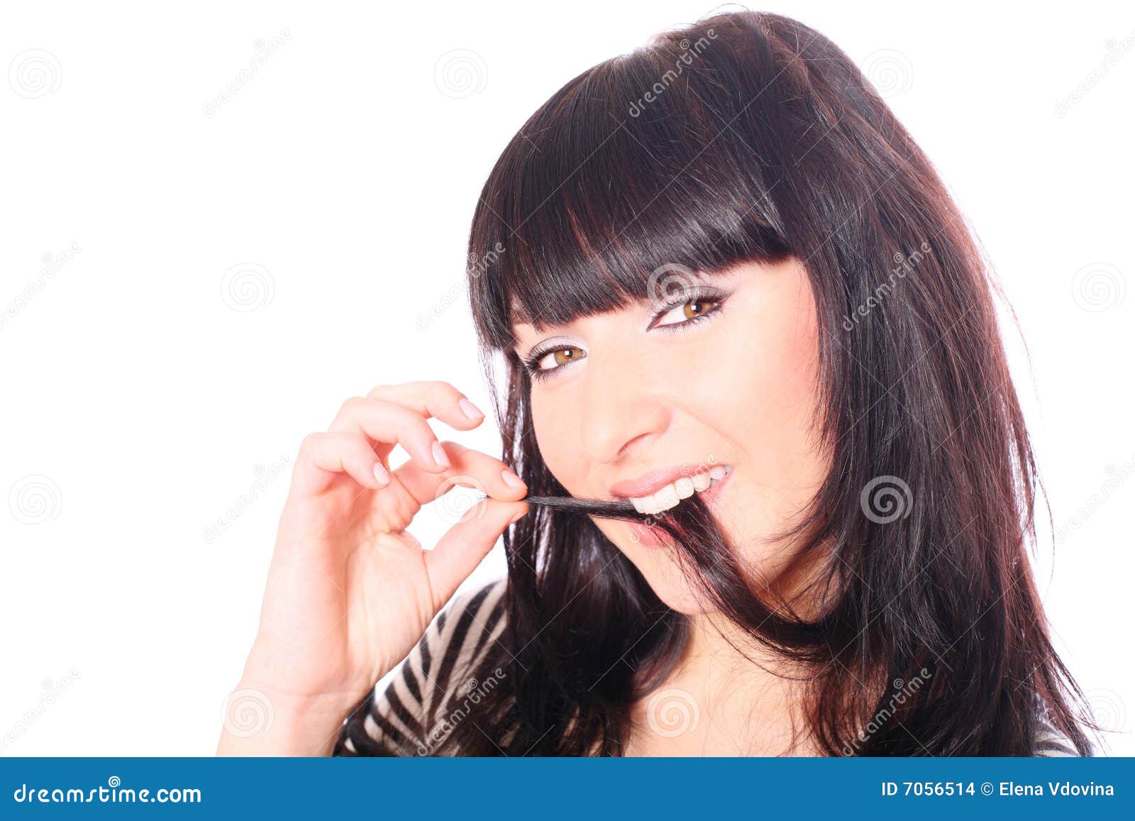 Flirty smile stock photo. Image of charming, beauty, happy - 7056514