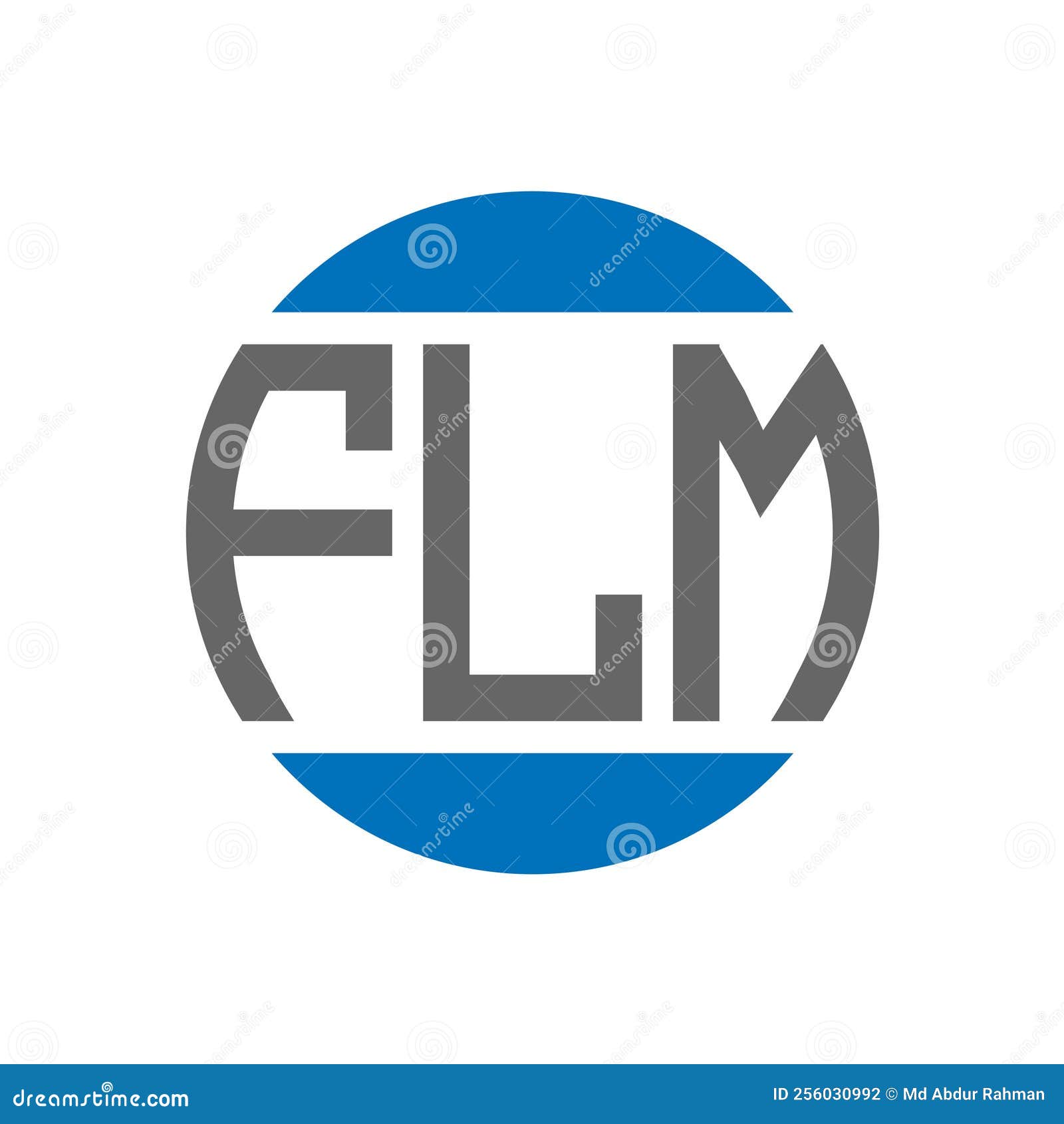 FLM Letter Logo Design on White Background. FLM Creative Initials ...