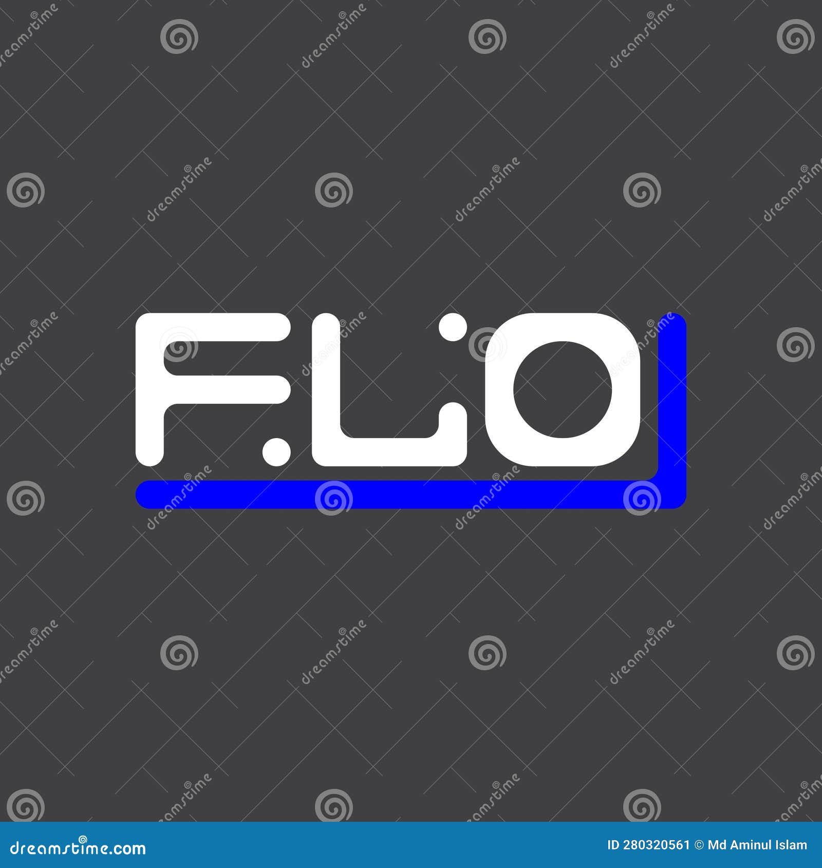FLO Letter Logo Creative Design with Vector Graphic, FLO Simple and ...