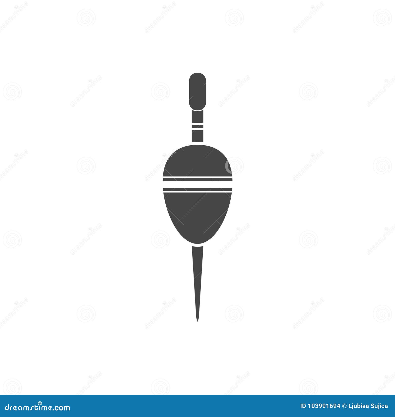 Float Bobber Symbol, Fishing Sign Icon Stock Vector - Illustration of ...