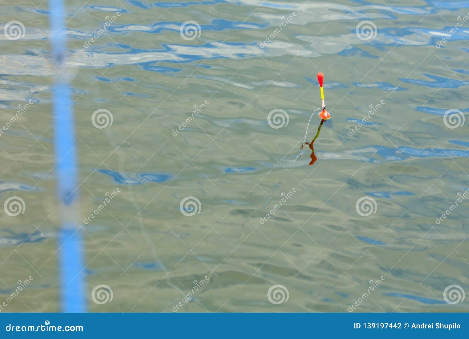 Float for Catching Fish on the Surface of Water Stock Photo - Image of ...