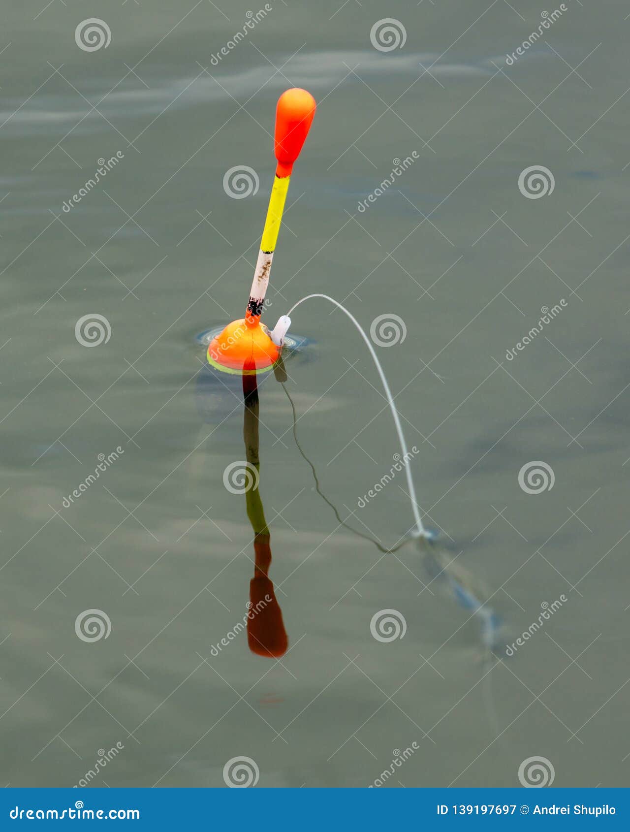 Float for Catching Fish on the Surface of Water Stock Image - Image of ...