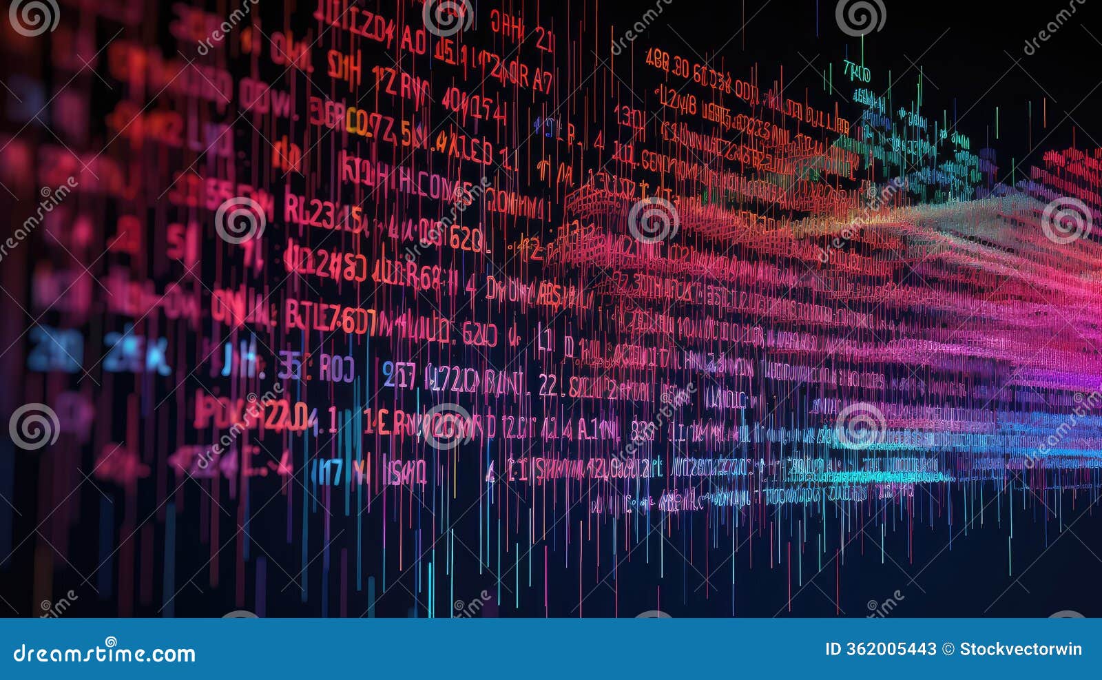 Boolean Data With Abstract Technology Binary Code Background.Digital Binary Data And Secure Data ...