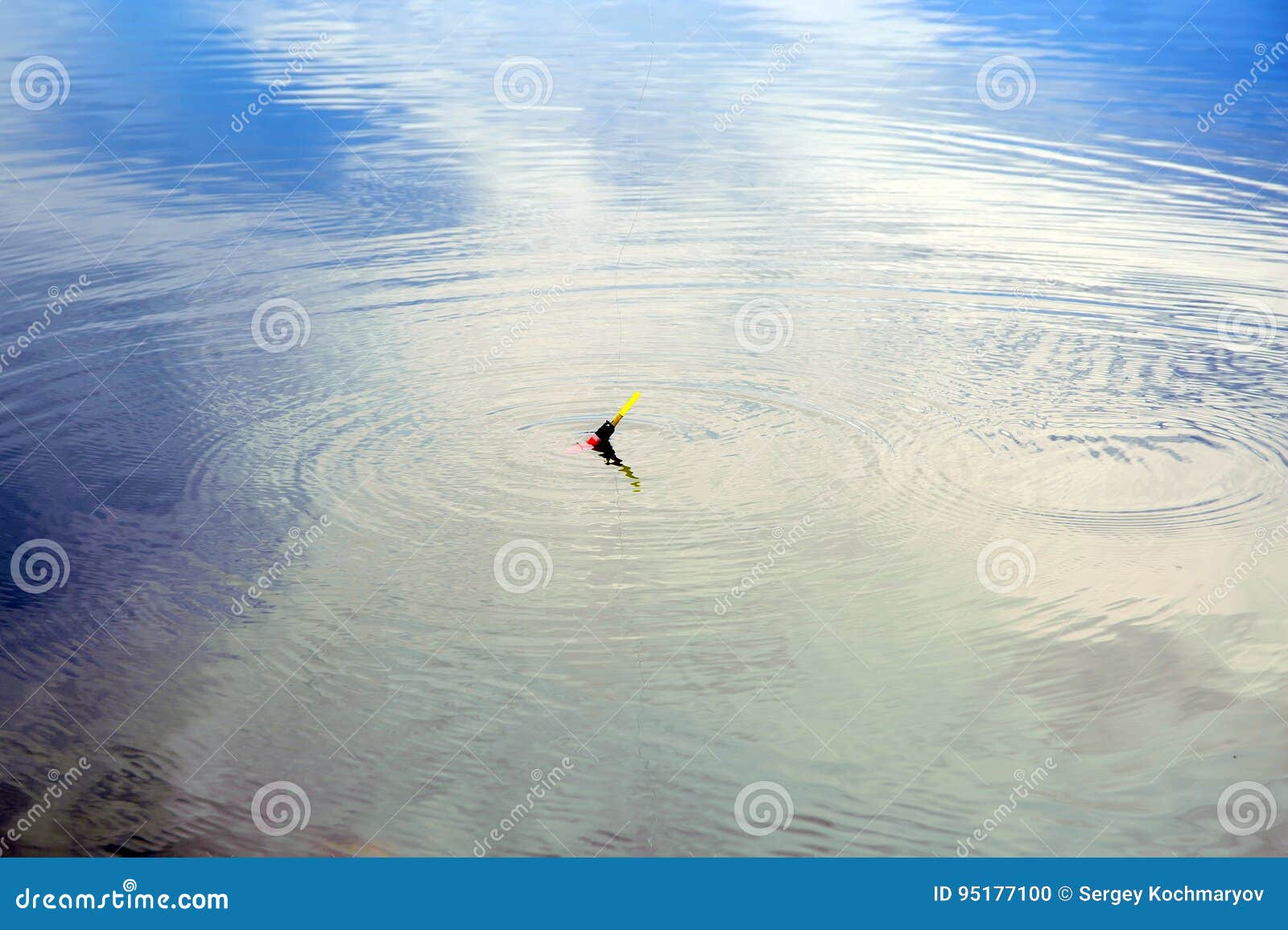 Float Fishing Rods on a Water Ripple Stock Photo - Image of fishing ...