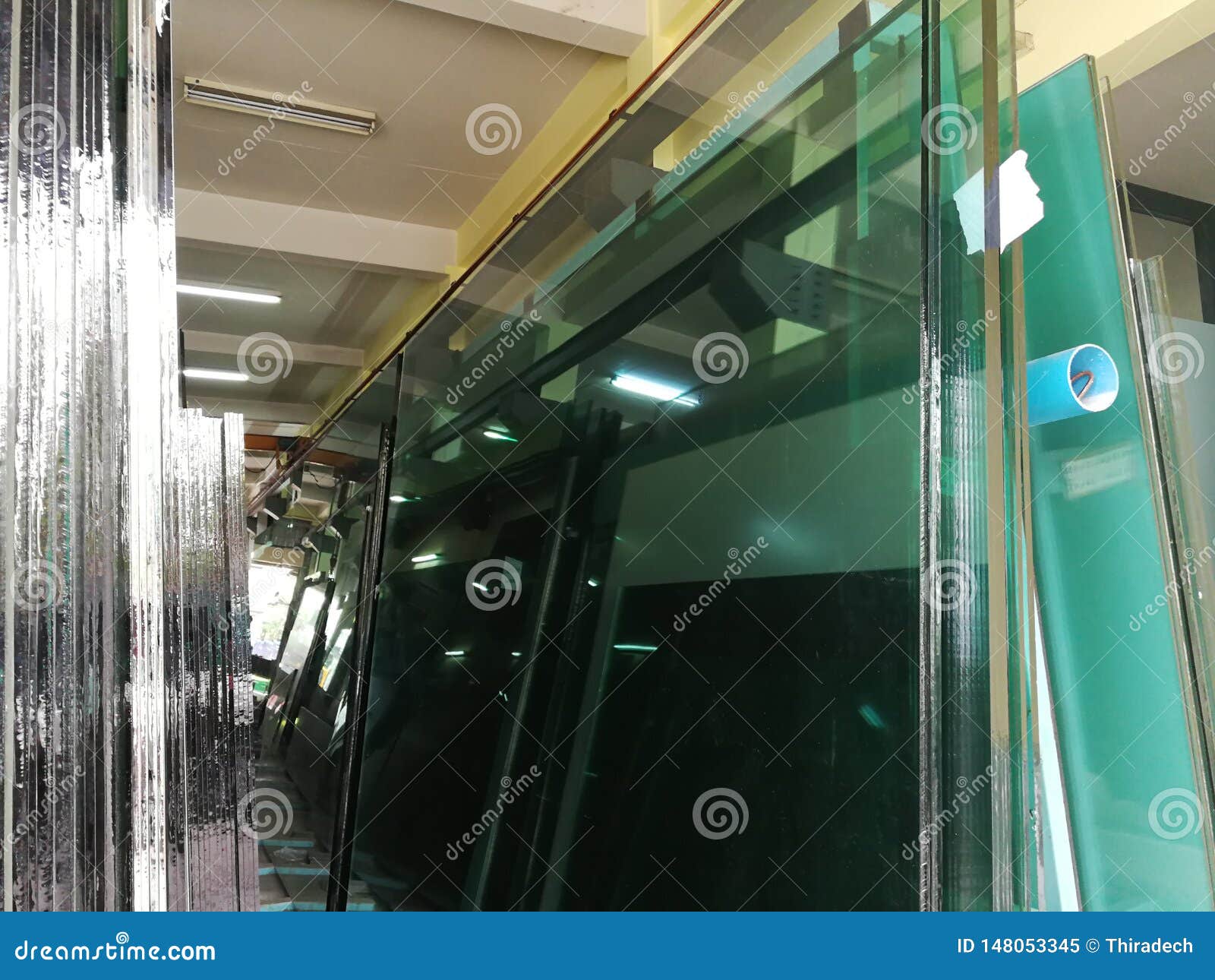 The Float Glass Production Plant Stock Image - Image of wallpaper ...