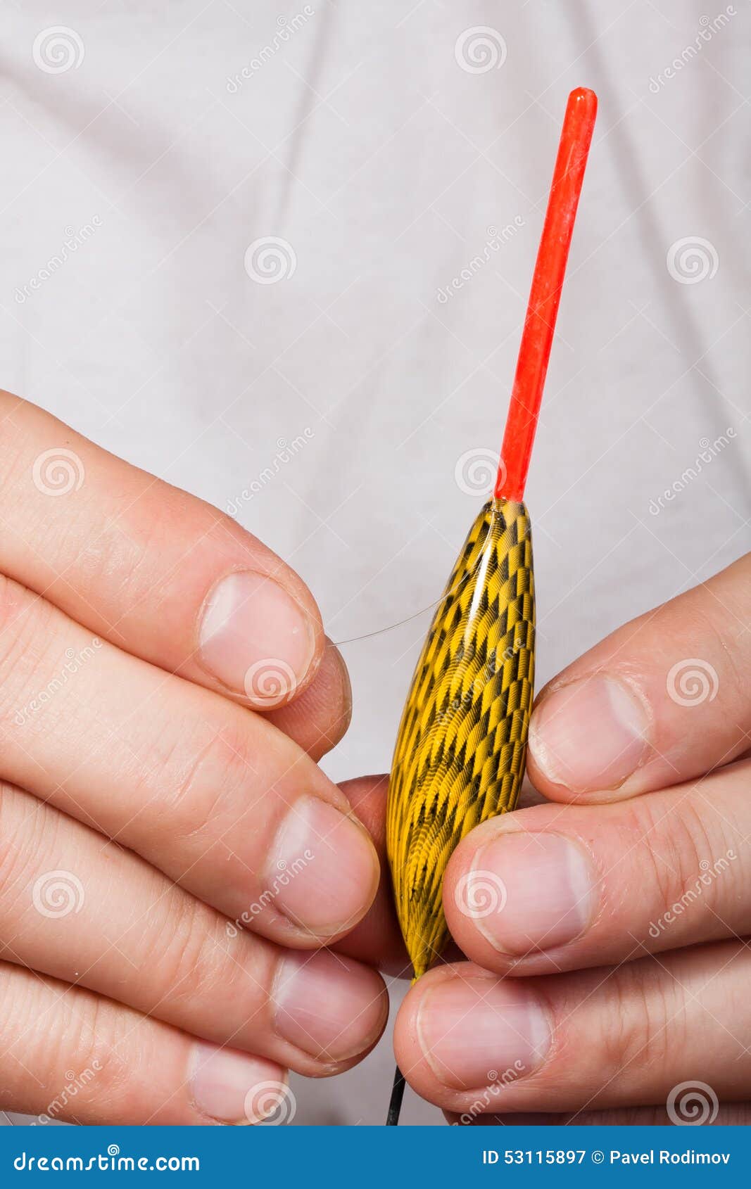 Float in Hands of Fisherman Stock Image - Image of hobby, fisherman ...