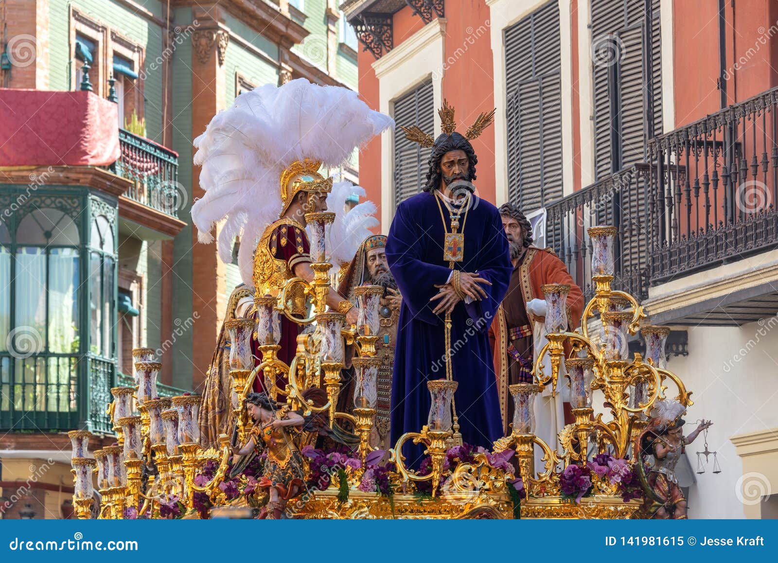 Float in a Holy Week Procession Stock Image - Image of passion, spain ...
