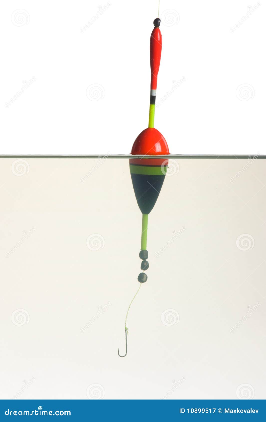 Float with a hook stock image. Image of tackle, shape - 10899517