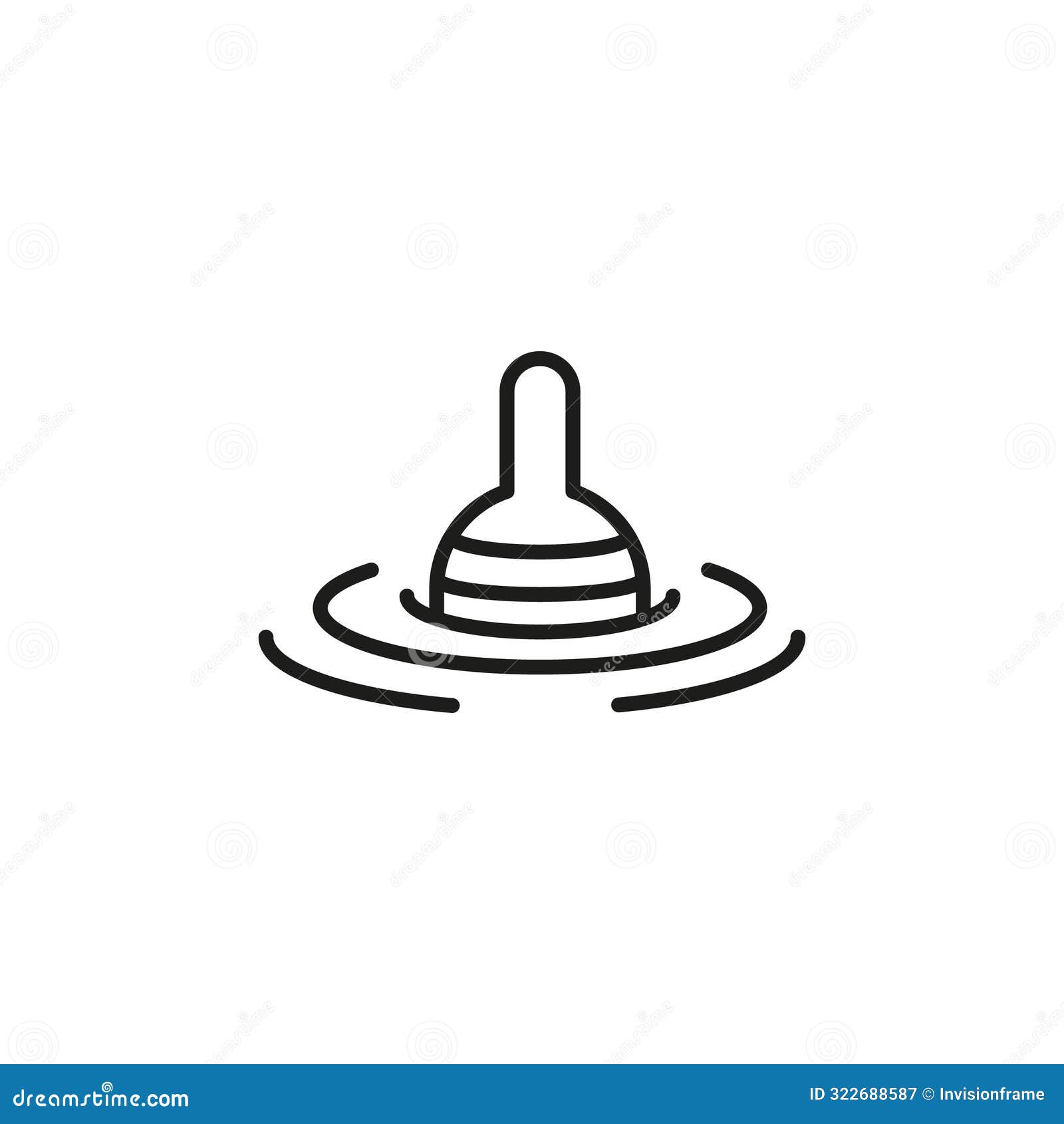 Float Icon stock illustration. Illustration of underwater - 322688587