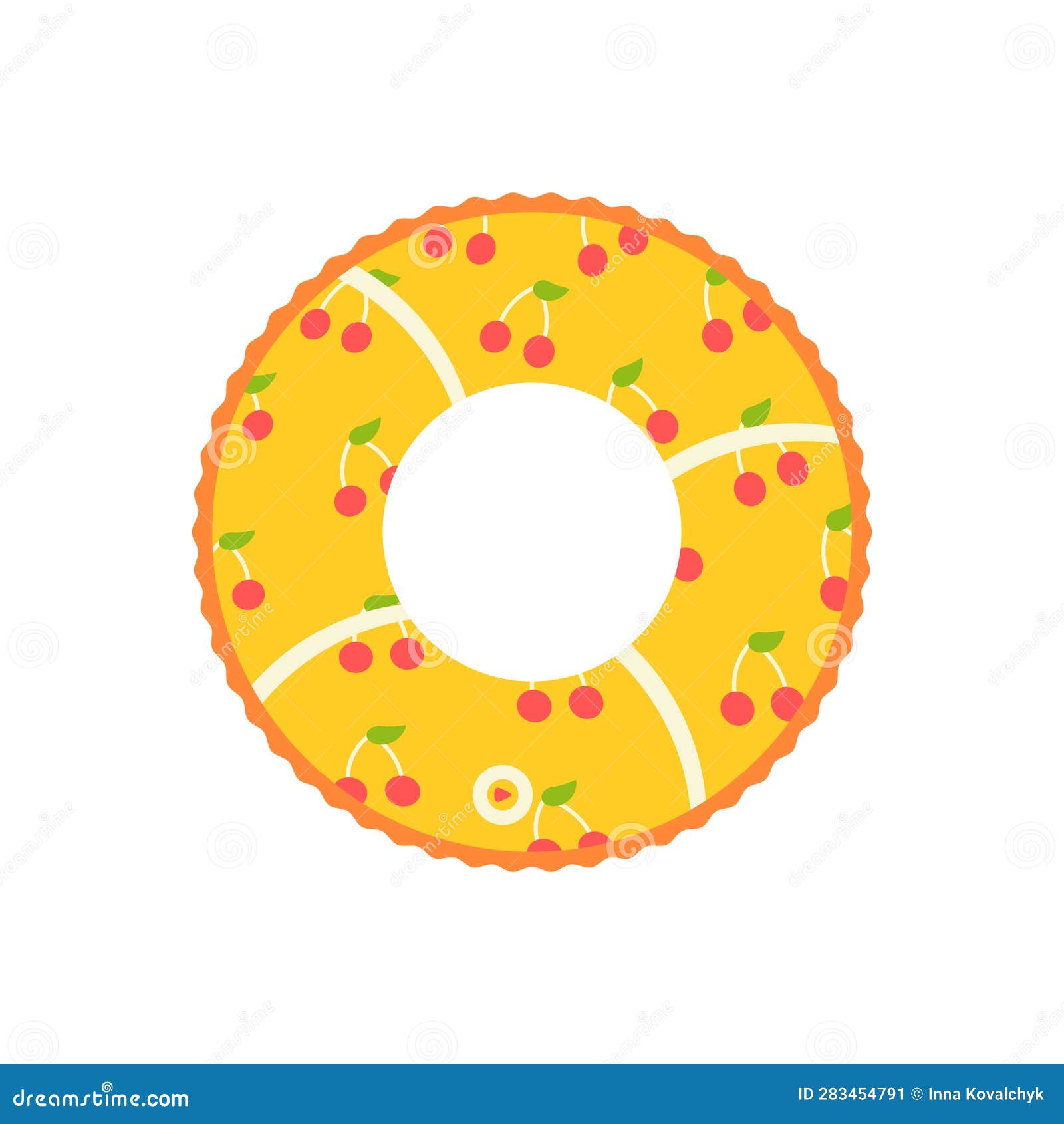 Float, Inflatable Circle. Beach Set for Summer Trips Stock Vector ...