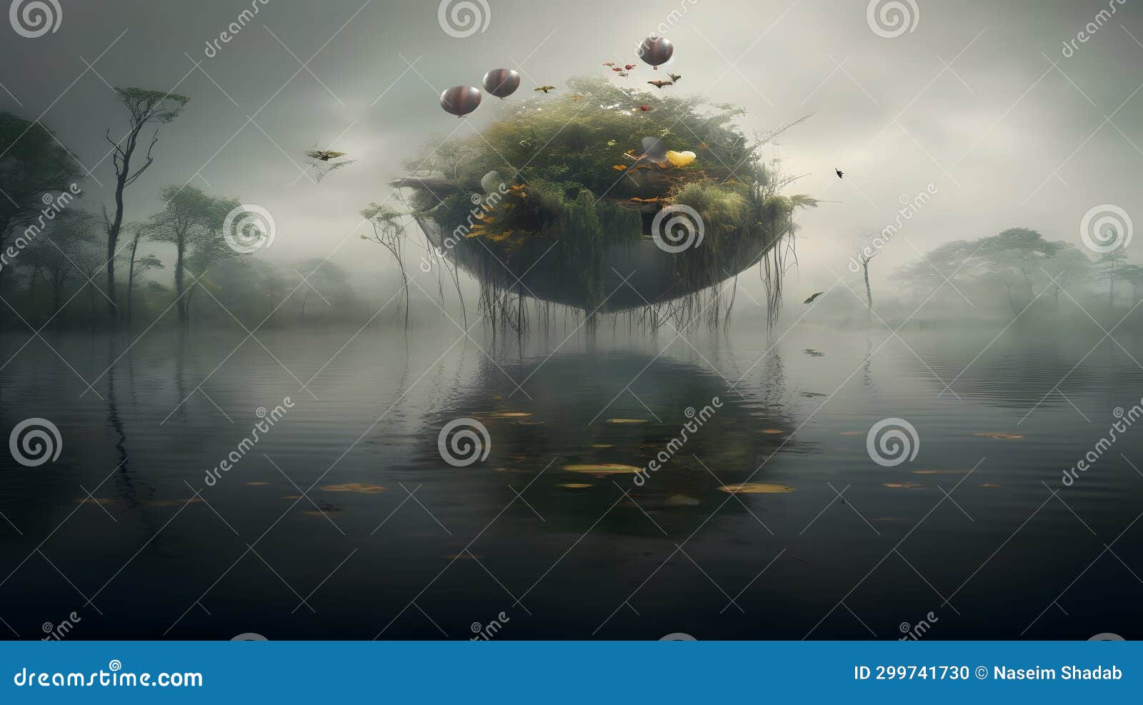 Float landscape stock illustration. Illustration of reference - 299741730