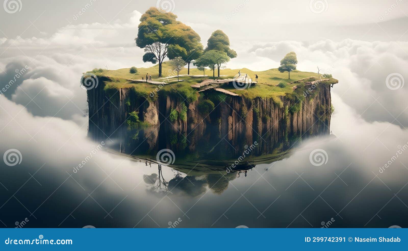 Float landscape stock illustration. Illustration of river - 299742391