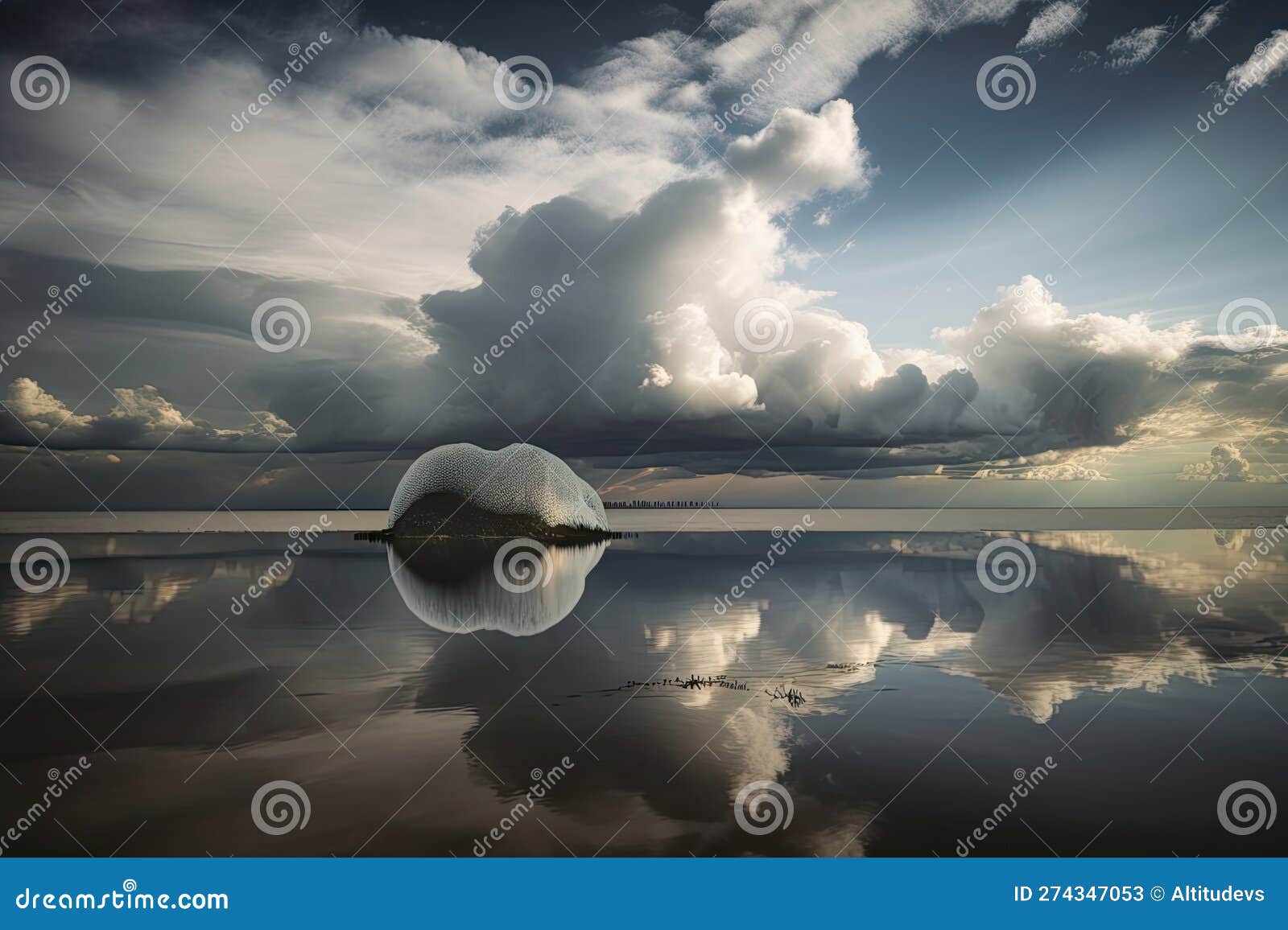 Float Landscape with Surreal Sky, Cloud Formations and Dramatic ...