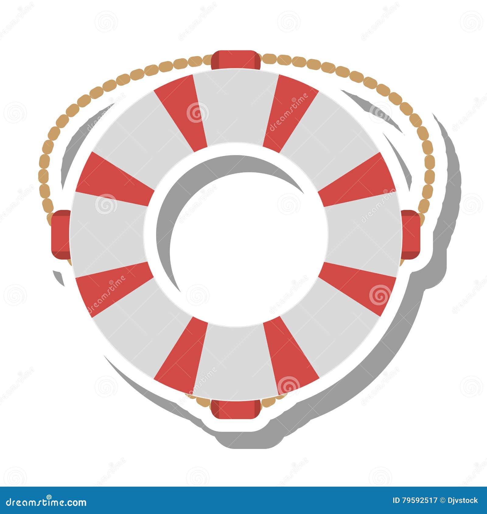 Float Lifeguard Isolated Icon Stock Vector - Illustration of buoy ...