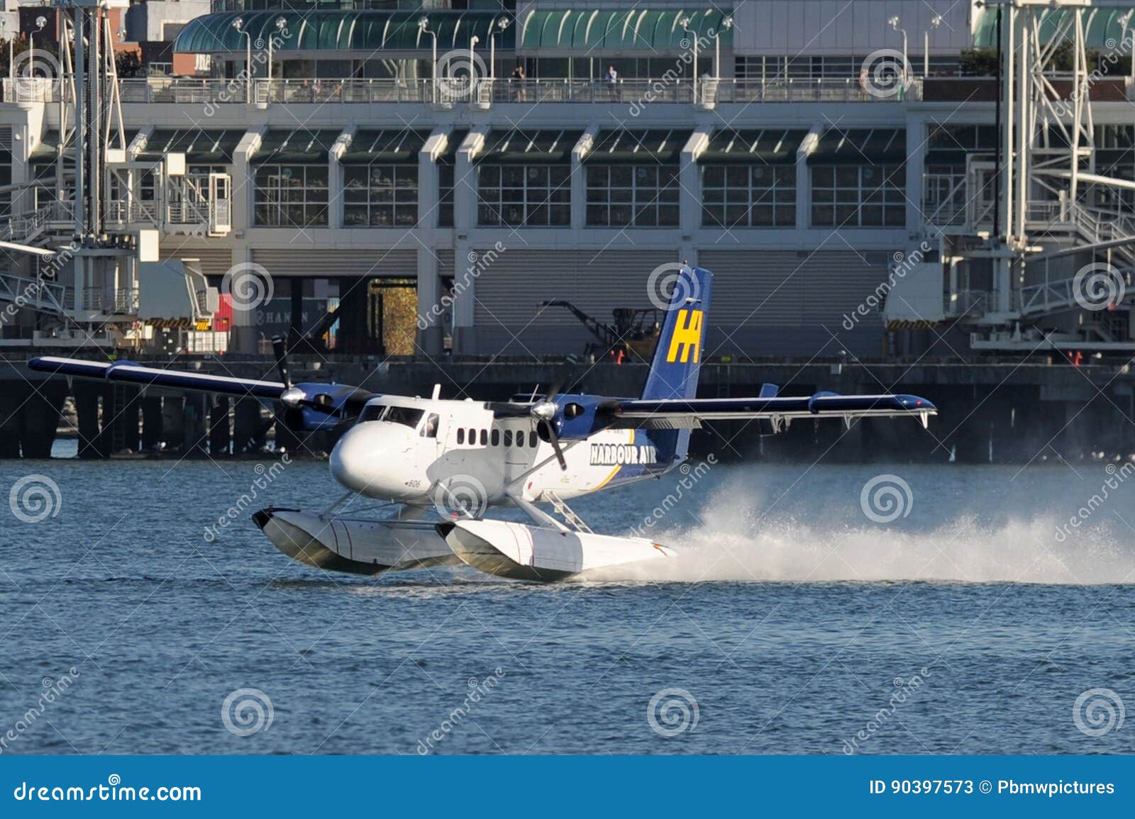 Float Plane Taking Off in Vancouver, Canada. Editorial Stock Photo ...