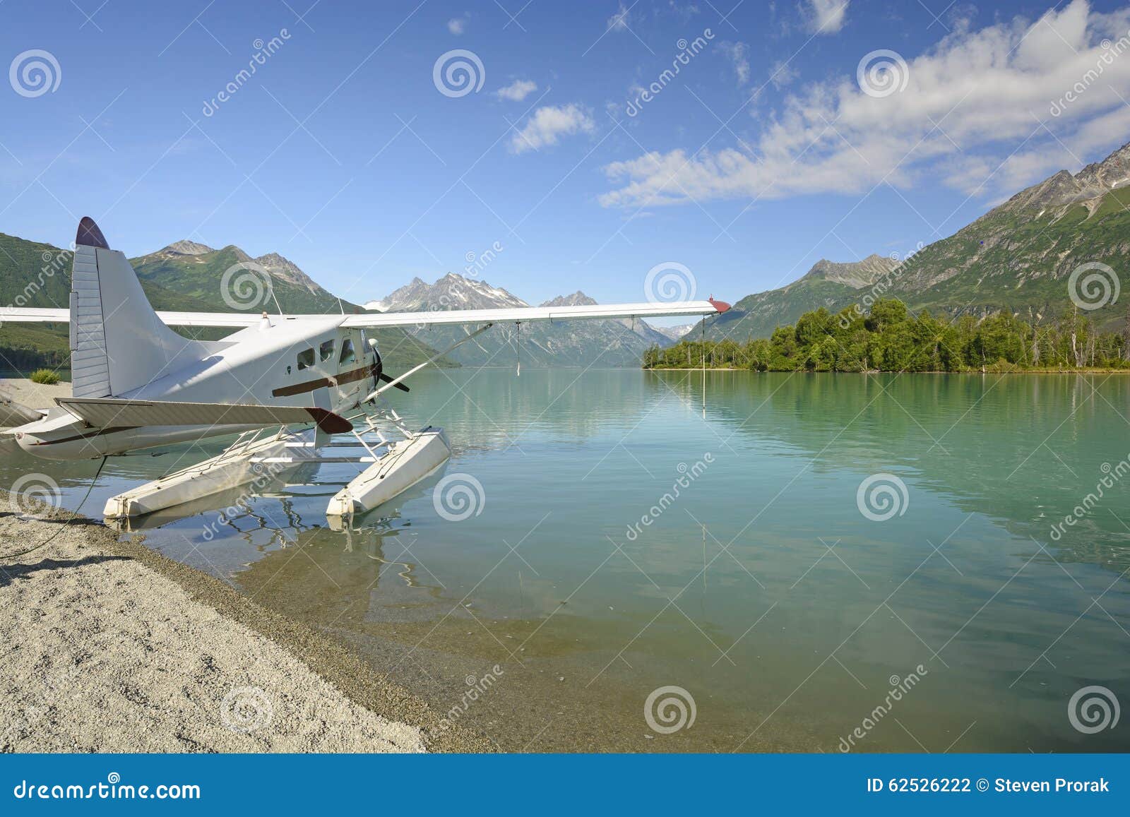 Float Plane on a Wilderness Lake Stock Photo - Image of float, alpine ...