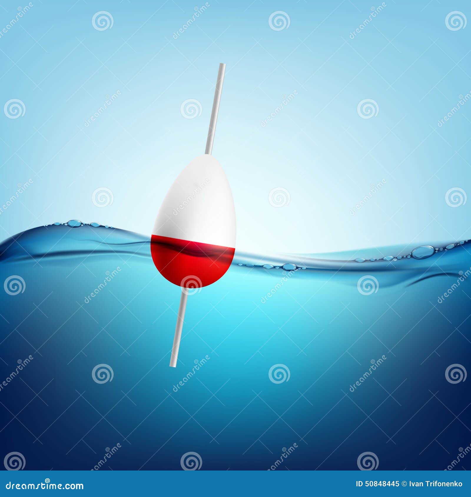 Float on the water surface stock vector. Illustration of snaring - 50848445