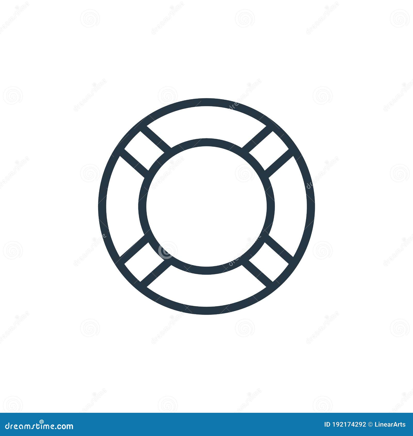 Floater Icon Vector from Summer Concept. Thin Line Illustration of ...
