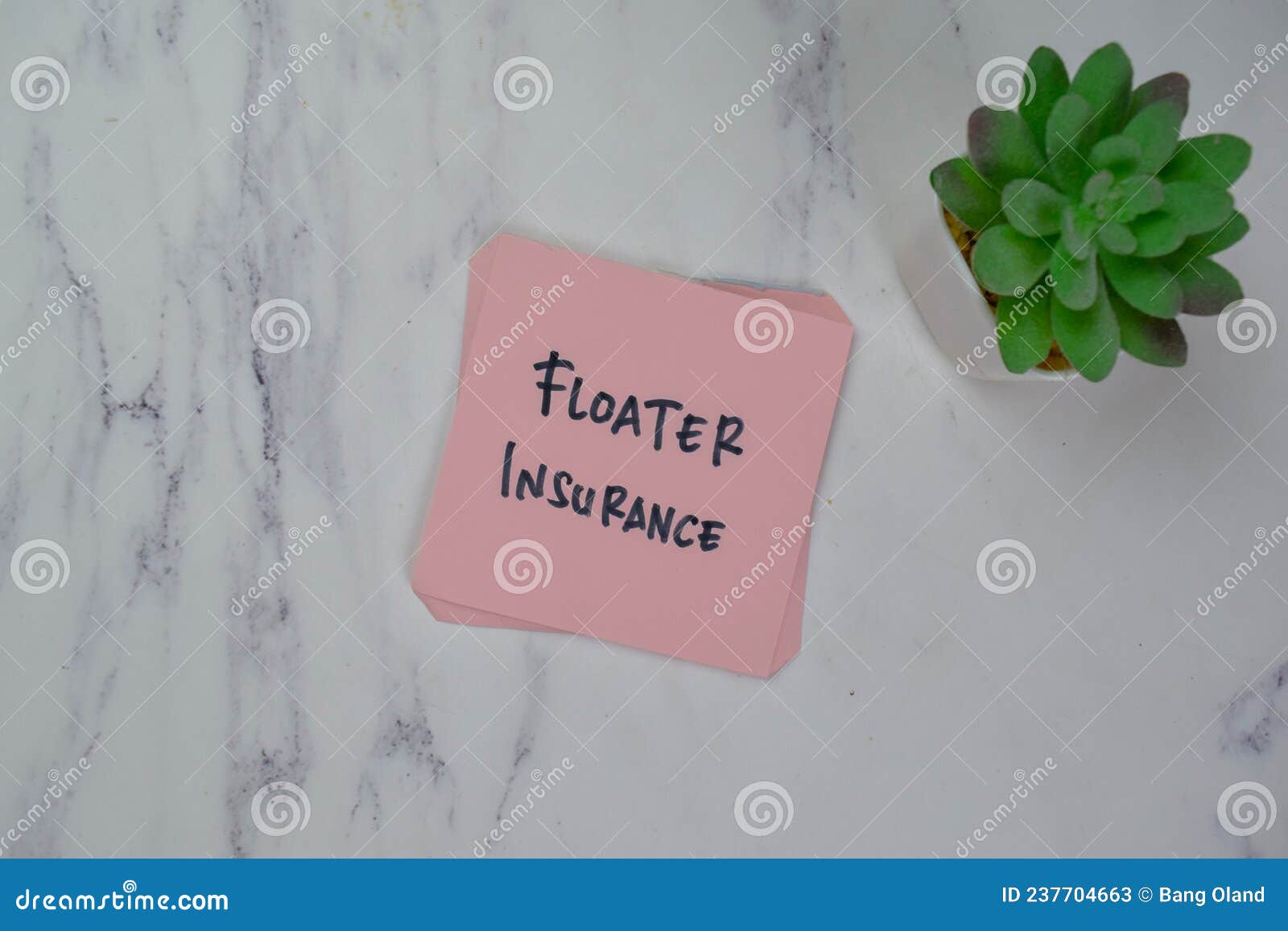 Floater Insurance Write on Sticky Notes Isolated on Wooden Table Stock ...
