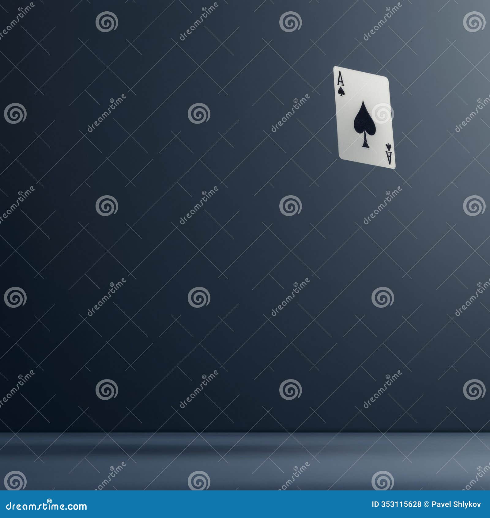 Floating Ace of Spades Card Creates an Intriguing Visual Effect in a ...