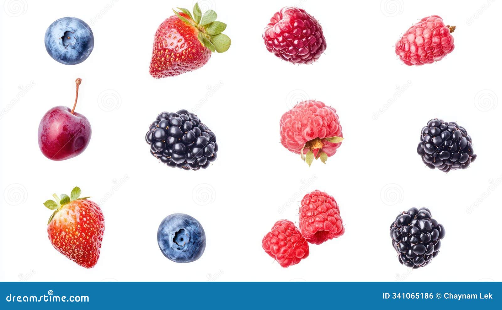 Floating Assorted Berries stock illustration. Illustration of summer ...