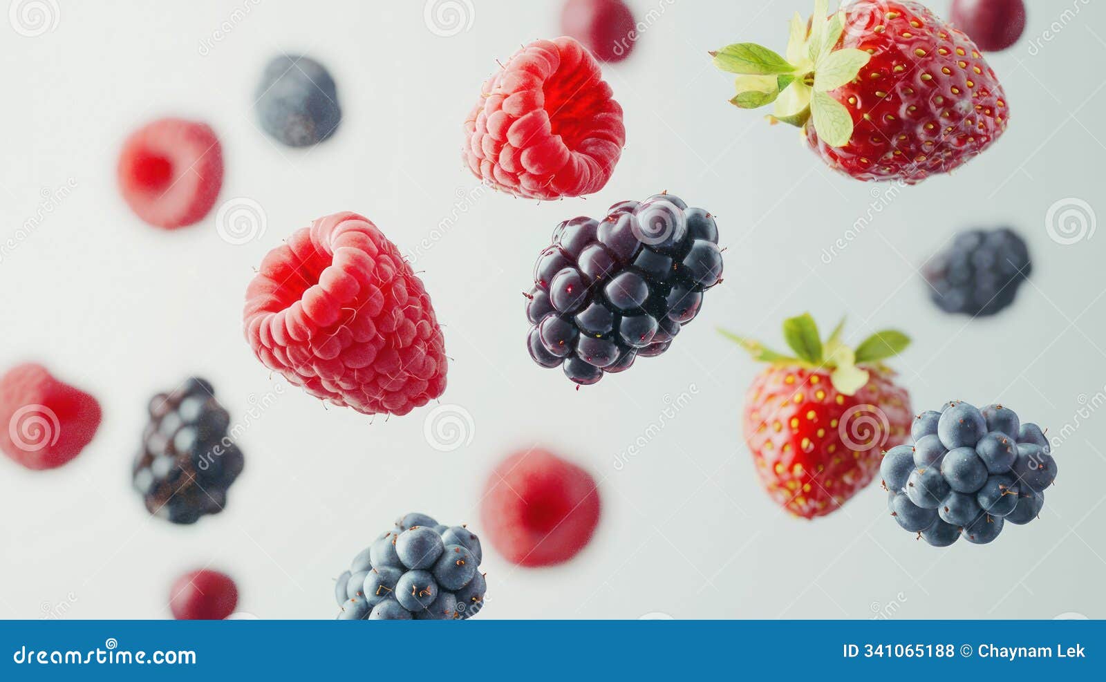 Floating Assorted Berries stock illustration. Illustration of nature ...