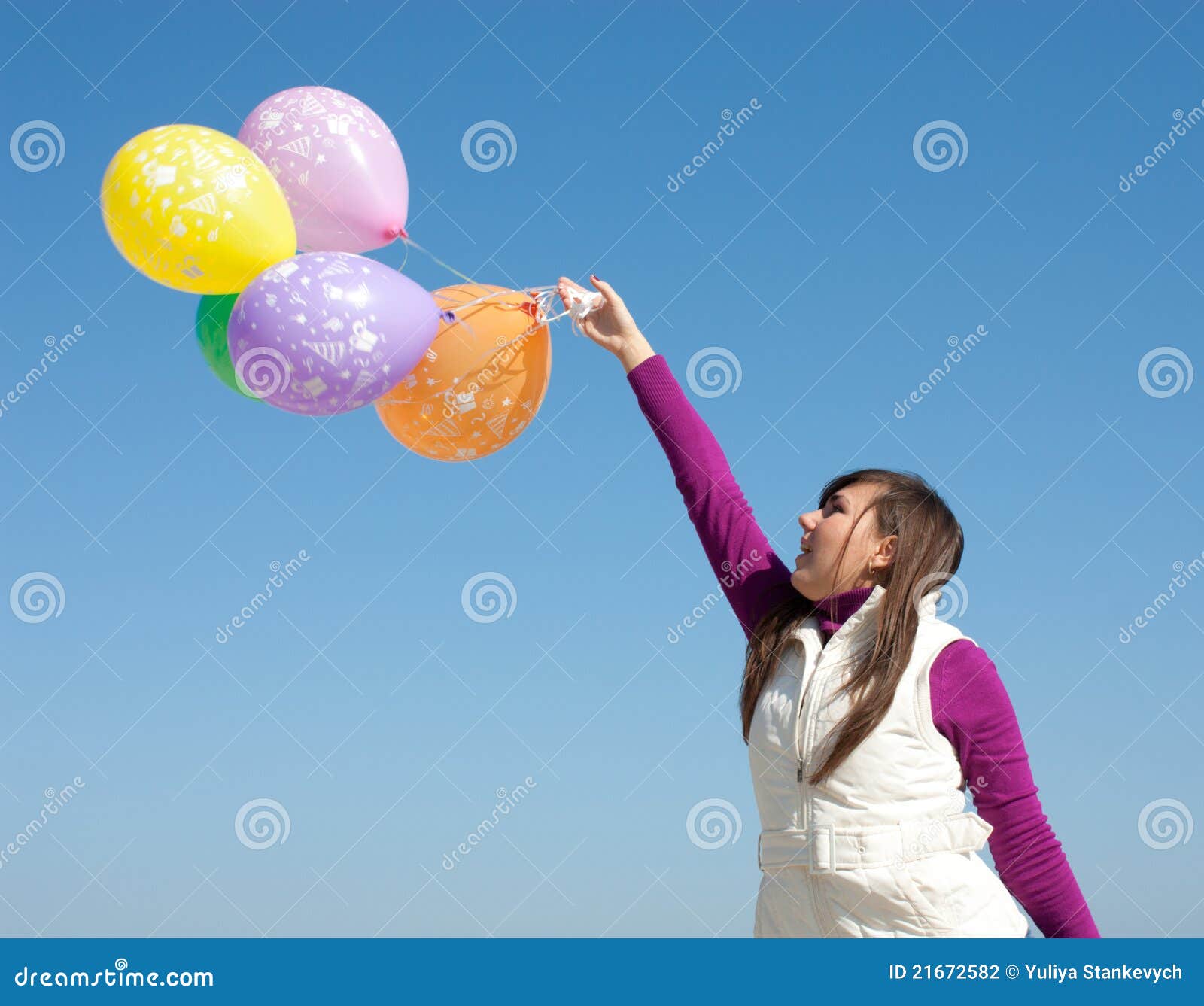 Floating away stock photo. Image of carelessness, orange - 21672582