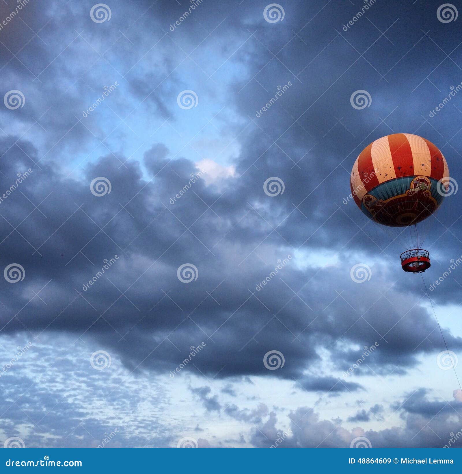 Floating Balloon stock image. Image of downtowndisney - 48864609
