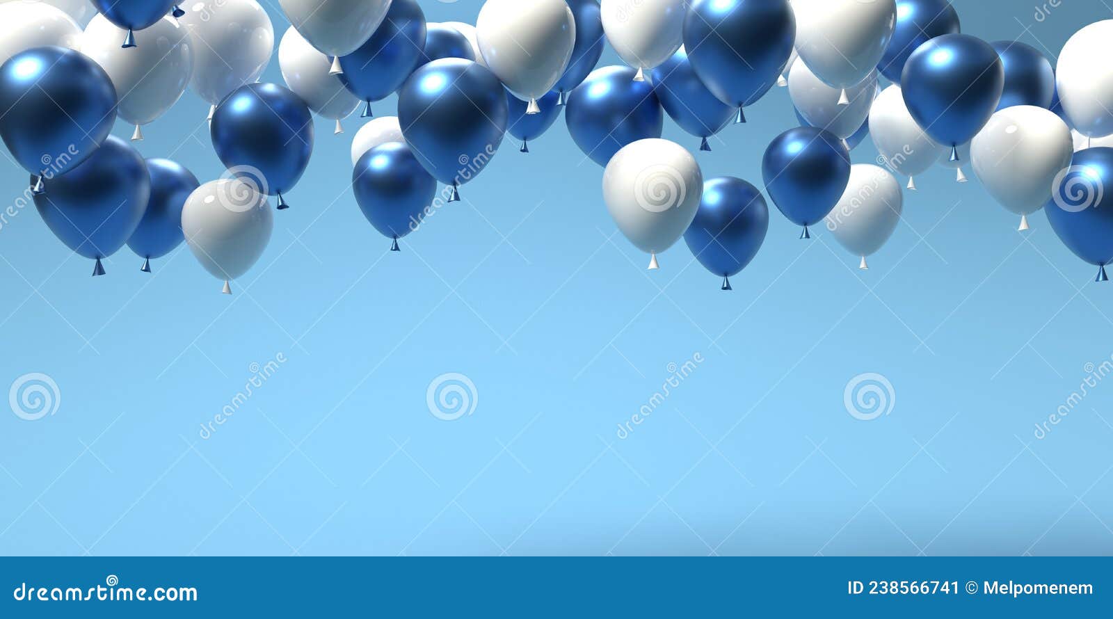 Floating Balloons - Celebration and Party Theme Stock Illustration ...