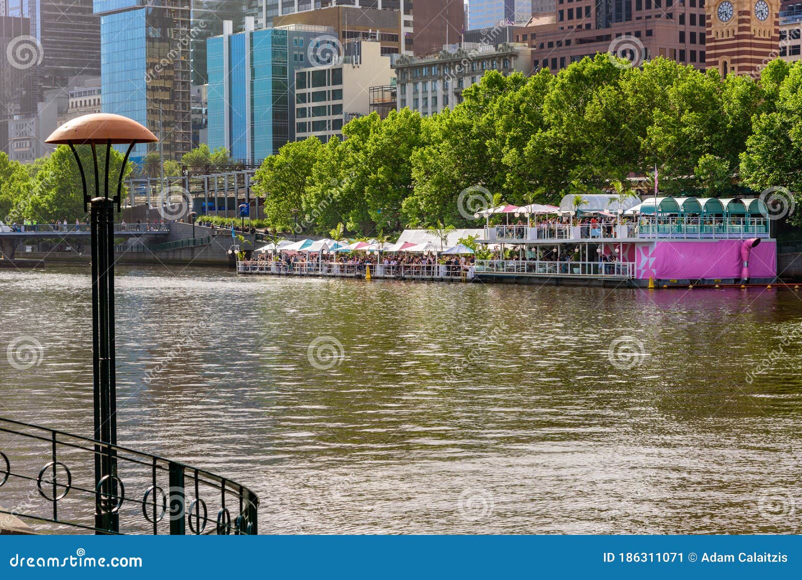 A Floating Restaurant and Bar Stock Image - Image of australian ...