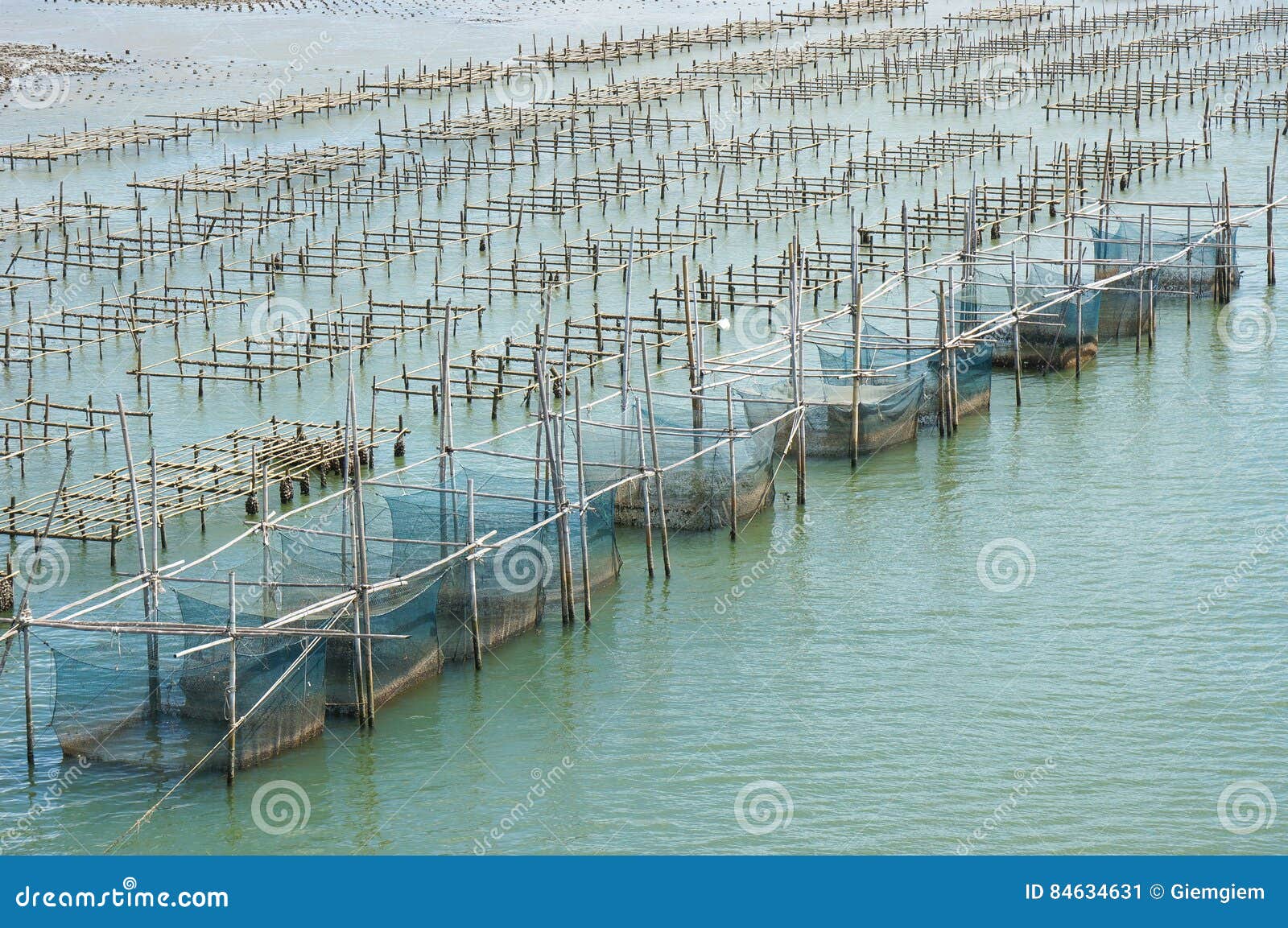 Floating Basket for Keeping Live Fish in the Sea Stock Image - Image of ...
