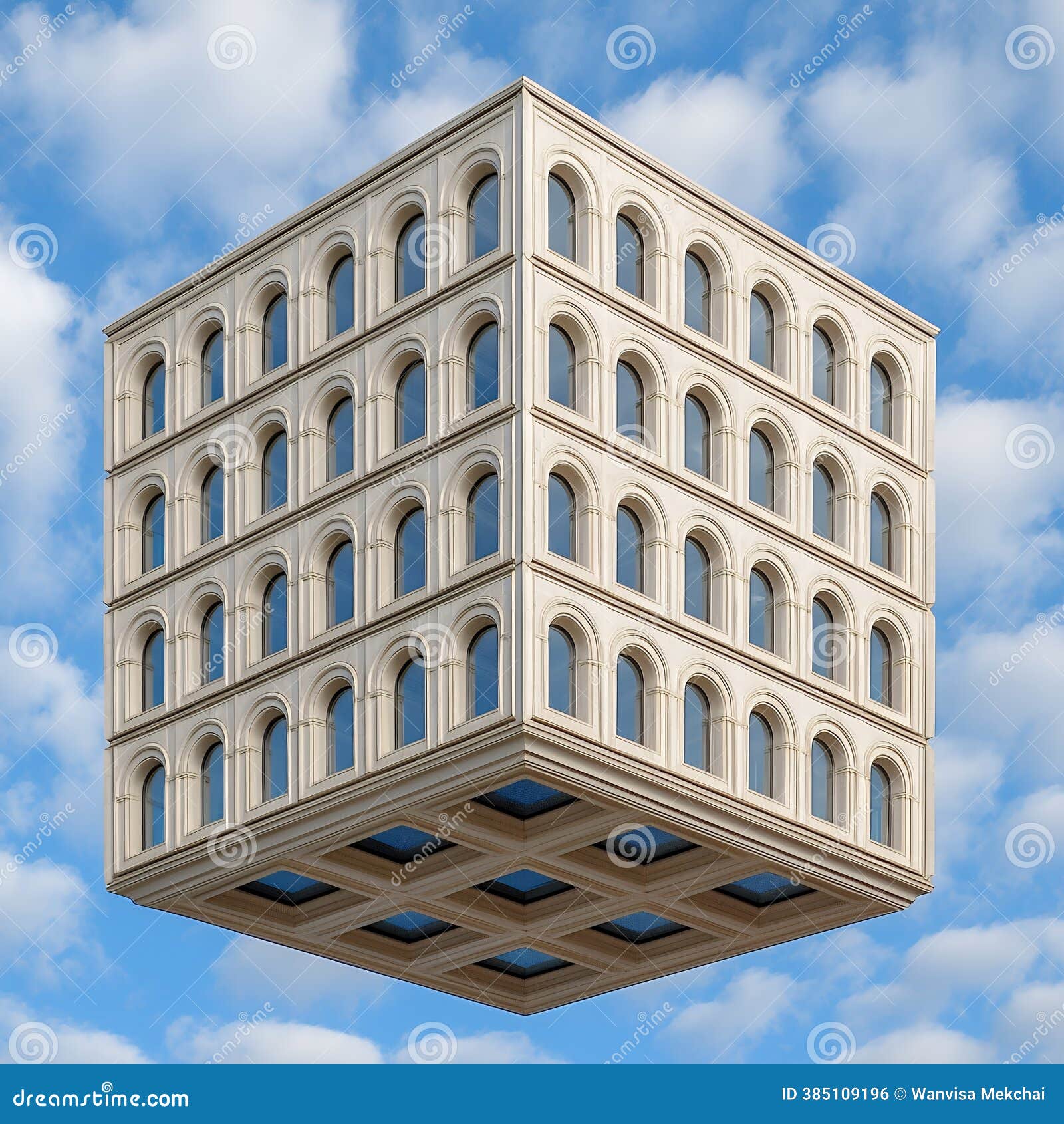 Cube Building Logo Design Element ,Building Logo ,Cube Icon With ...