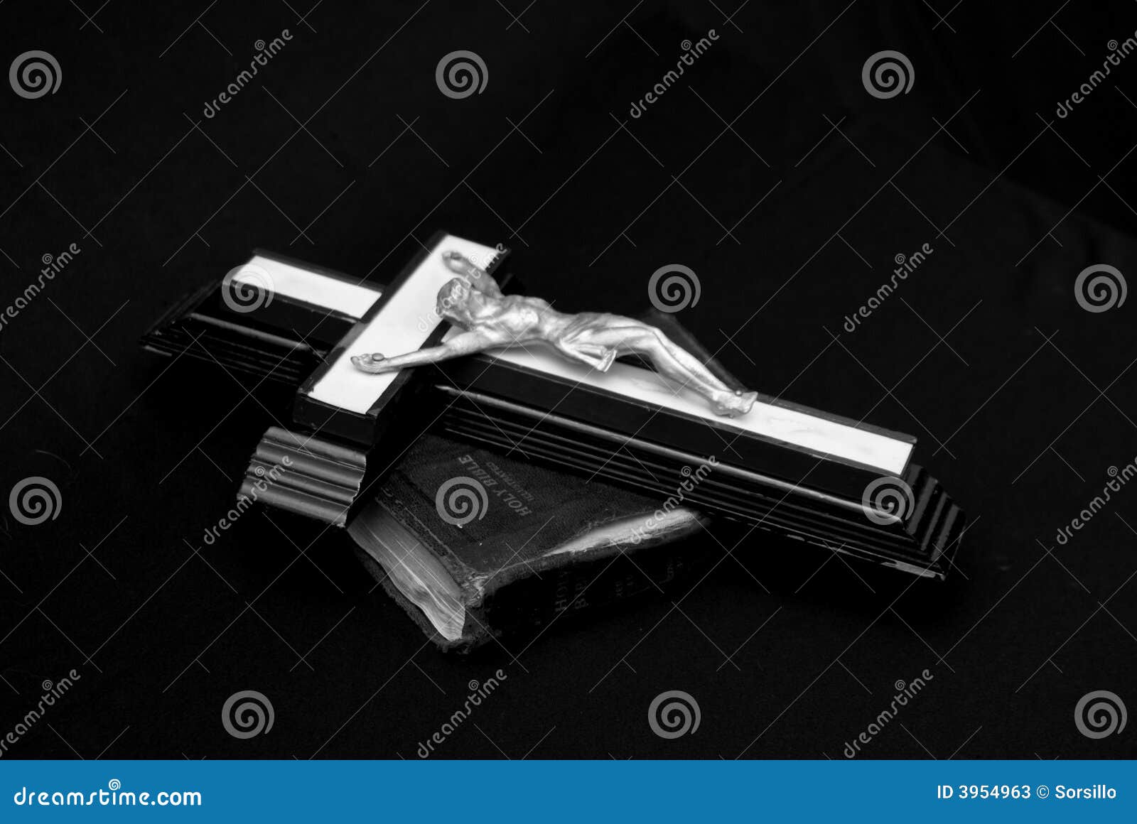 Floating bible and cross stock image. Image of jesus, nailed - 3954963