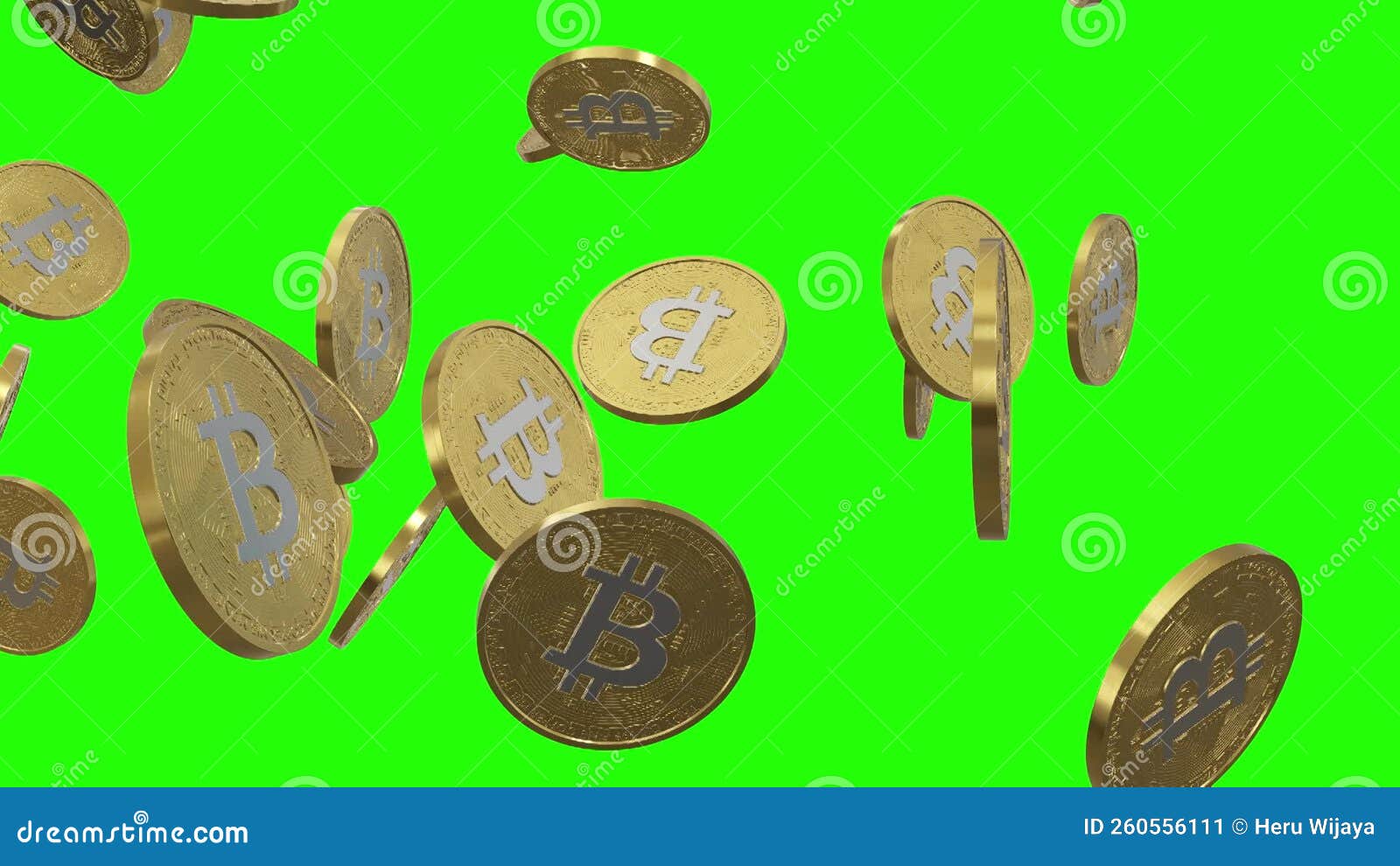 Floating Bitcoin Spinning Green Screen Stock Video - Video of casino ...