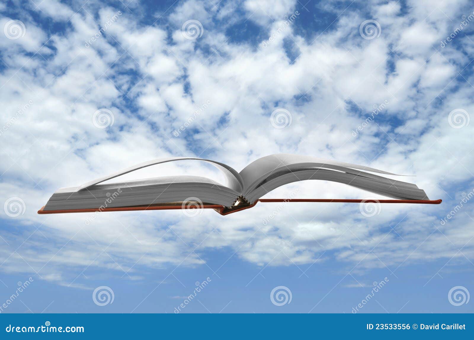 Floating Book for Knowledge and Story Time Concept Stock Photo - Image ...
