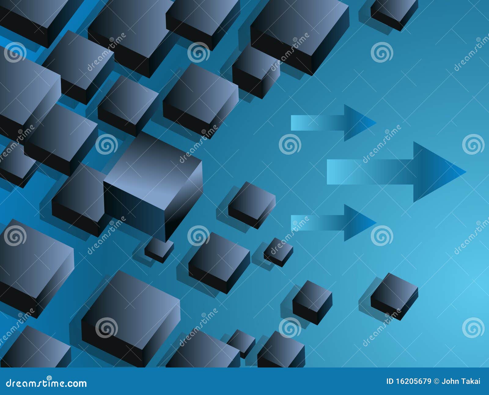 Floating Boxes Business Chart Slide Stock Vector - Illustration of ...