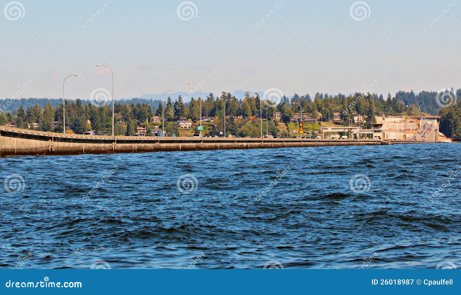 Floating Bridge Royalty-Free Stock Photography | CartoonDealer.com ...