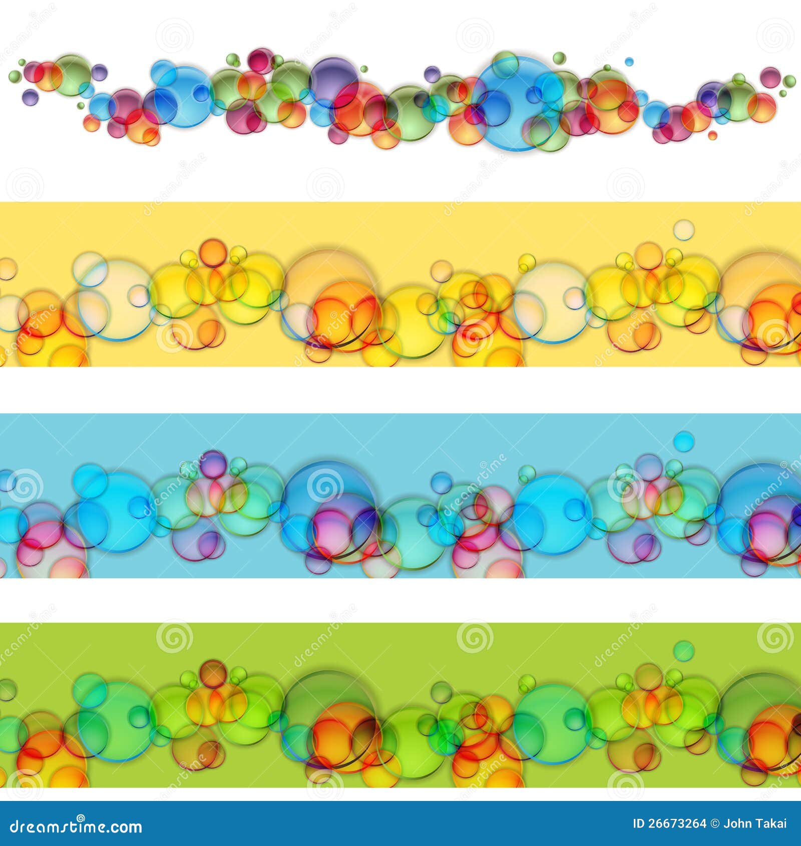 Floating Bubble Banner Set stock vector. Illustration of copyspace ...