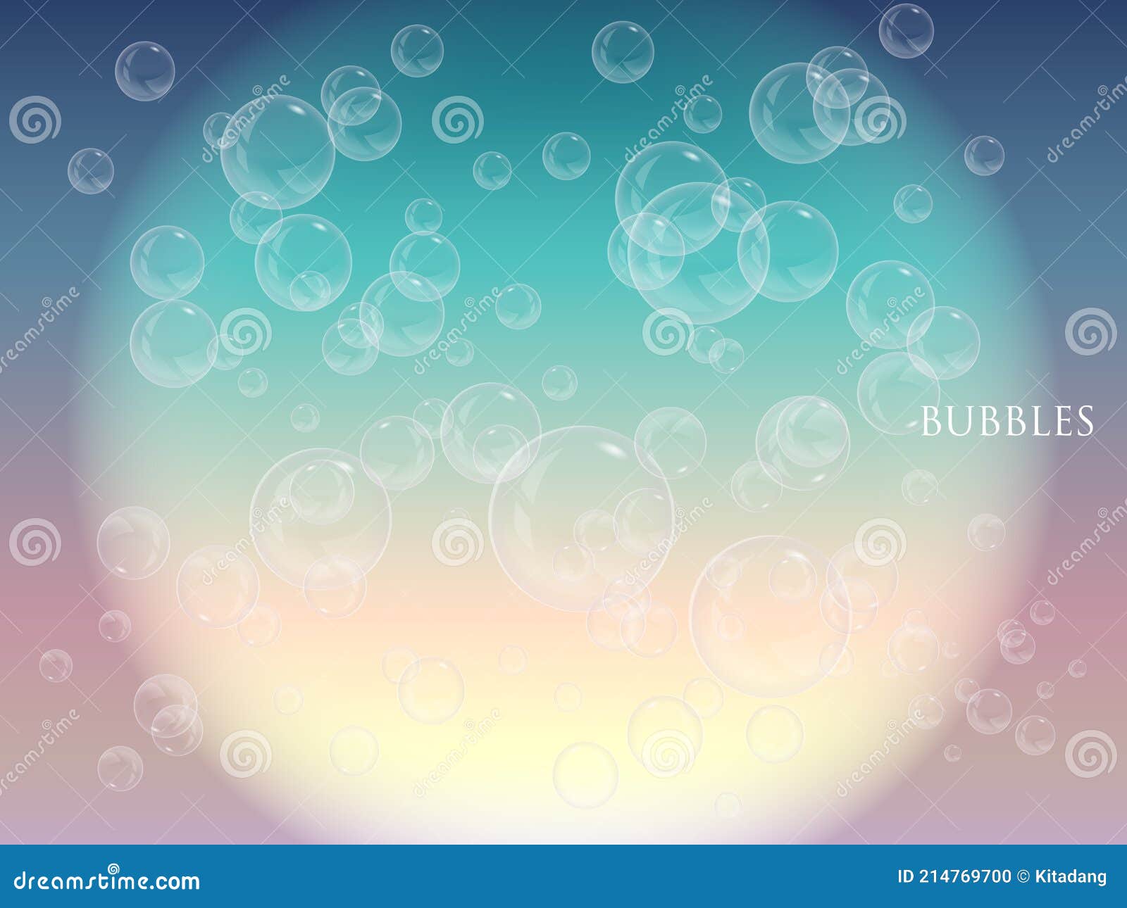 The Floating Bubbles stock vector. Illustration of transparent - 214769700