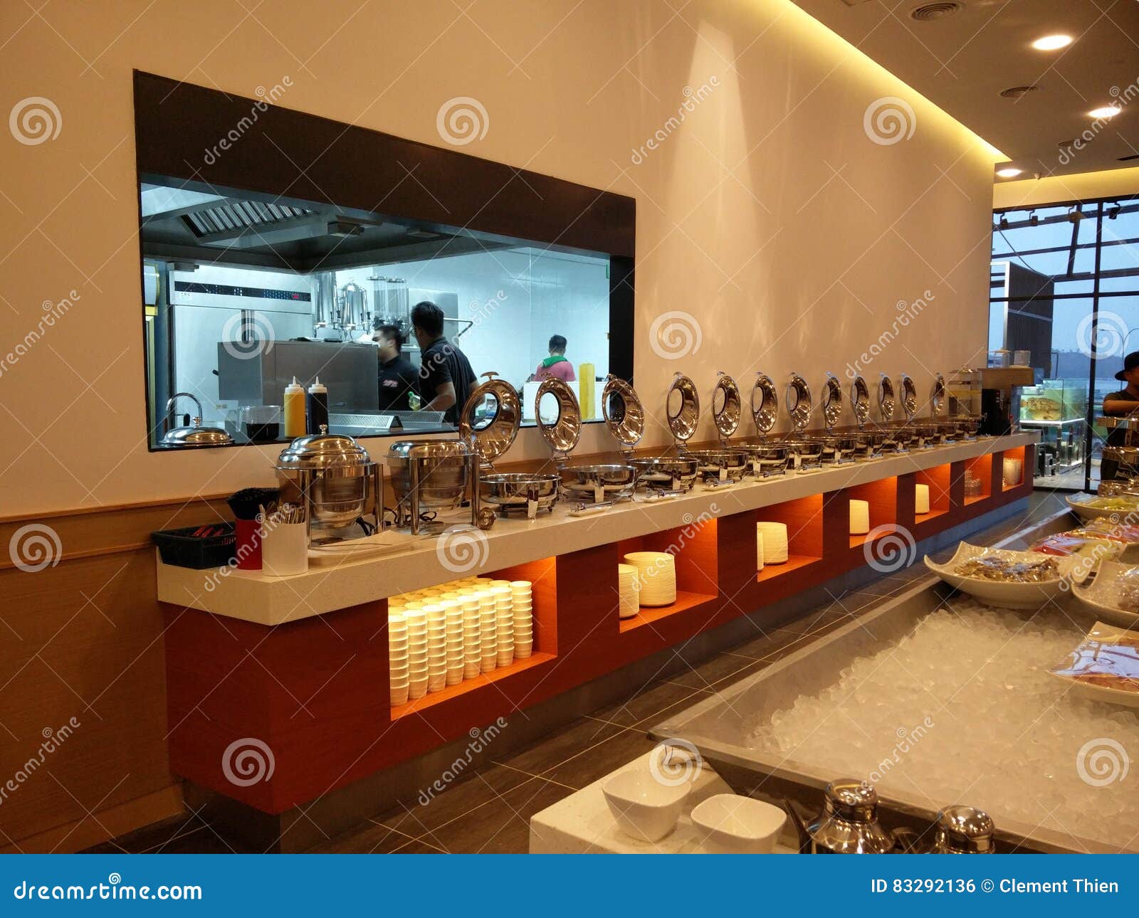 Floating buffet counter stock photo. Image of buffet - 83292136