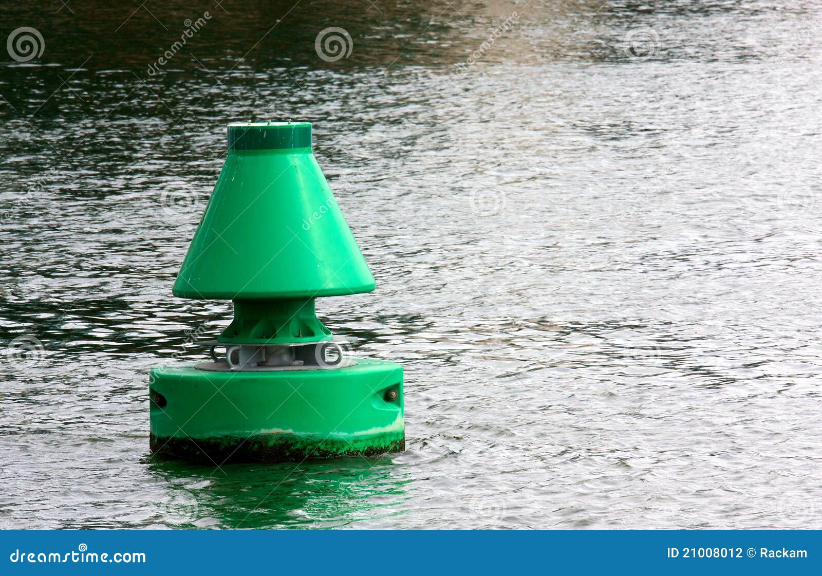 Floating buoy stock photo. Image of green, water, river - 21008012