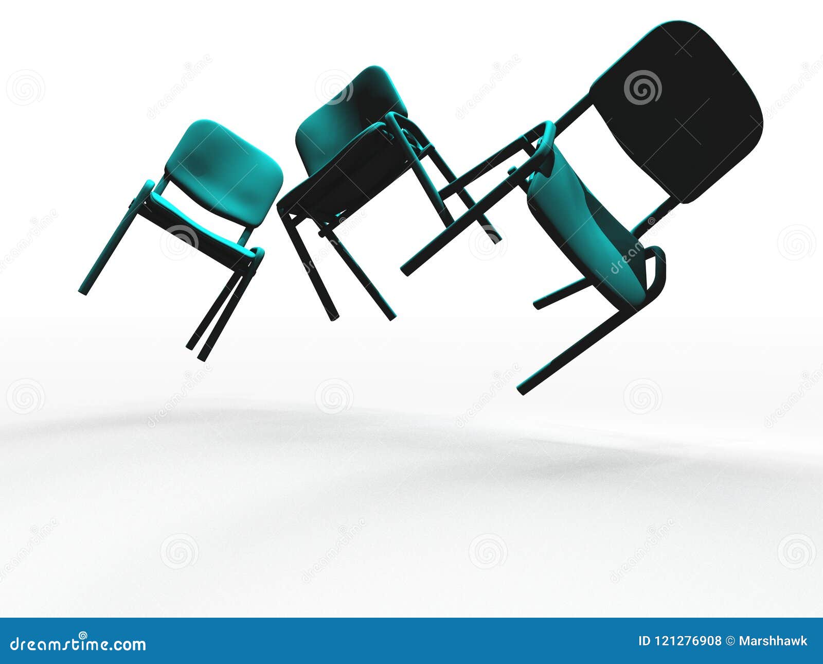 Floating chairs stock illustration. Illustration of indoor - 121276908